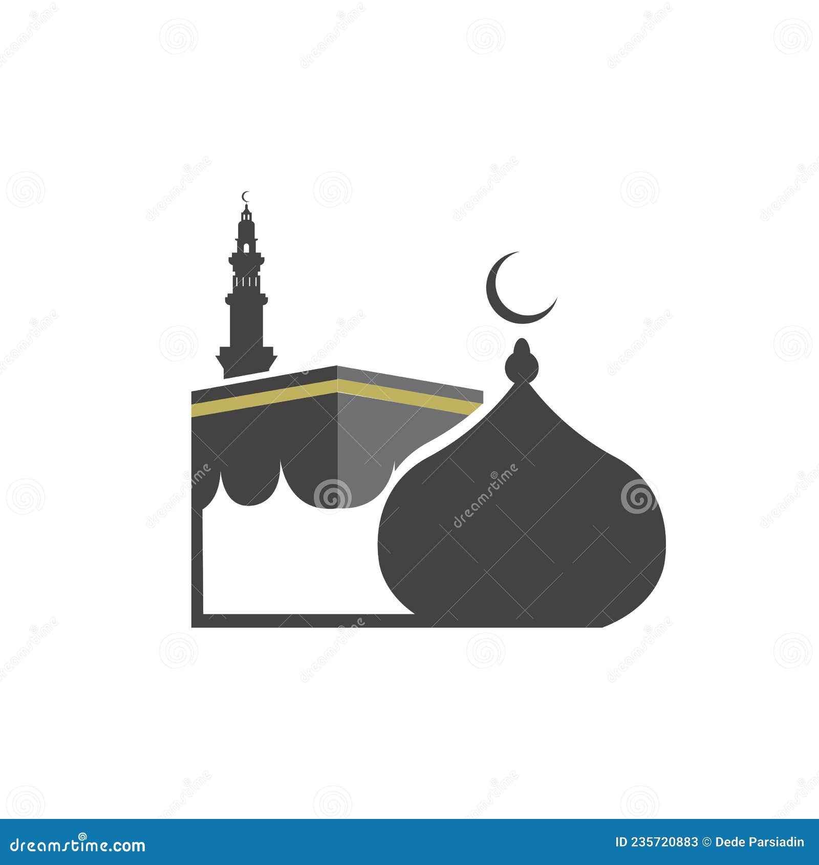 Kaaba-Mekka-Symbol-Logo-Design-Vorlage Vektor Abbildung - Illustration ...