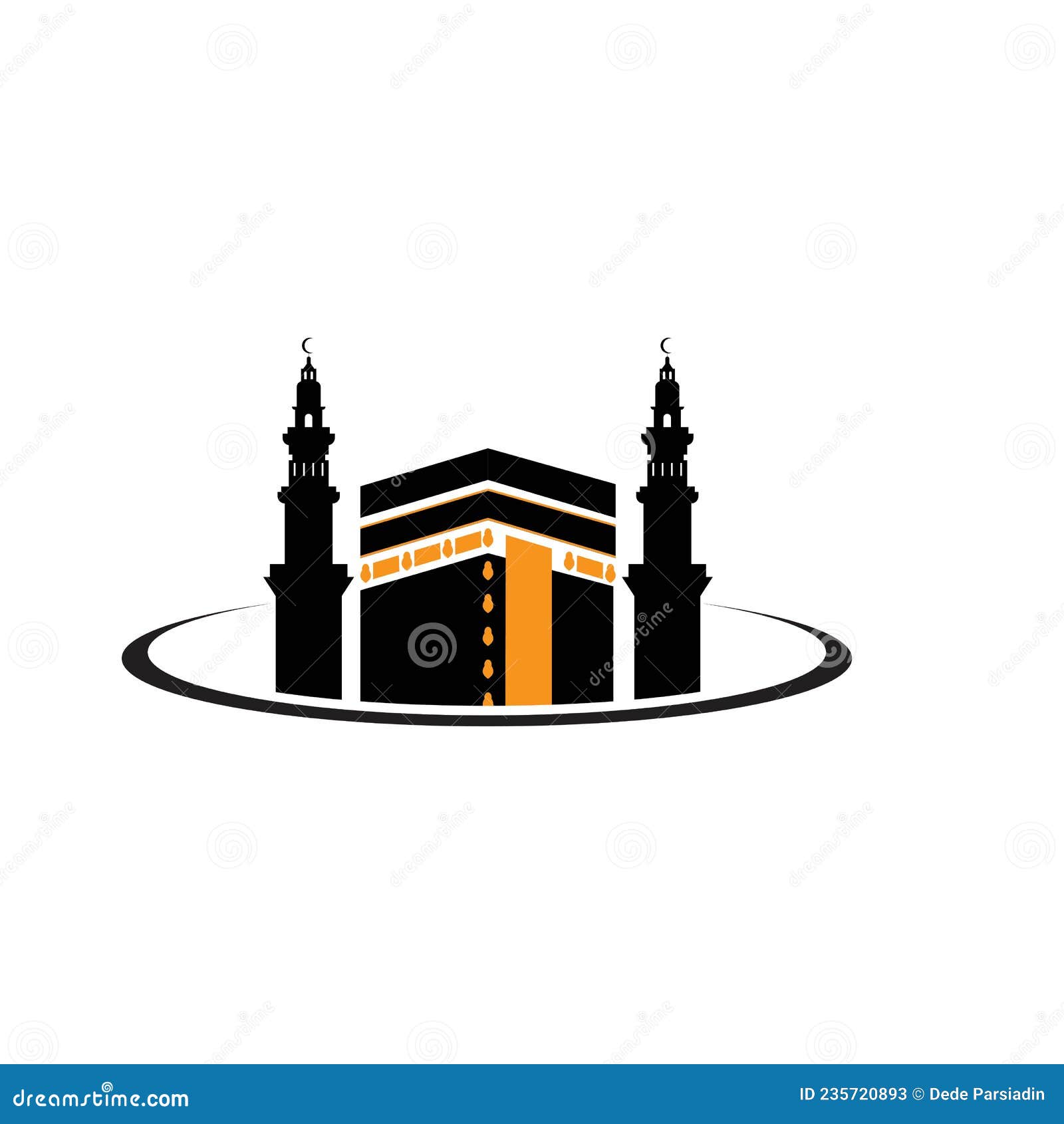 Kaaba-Mekka-Symbol-Logo-Design-Vorlage Vektor Abbildung - Illustration ...
