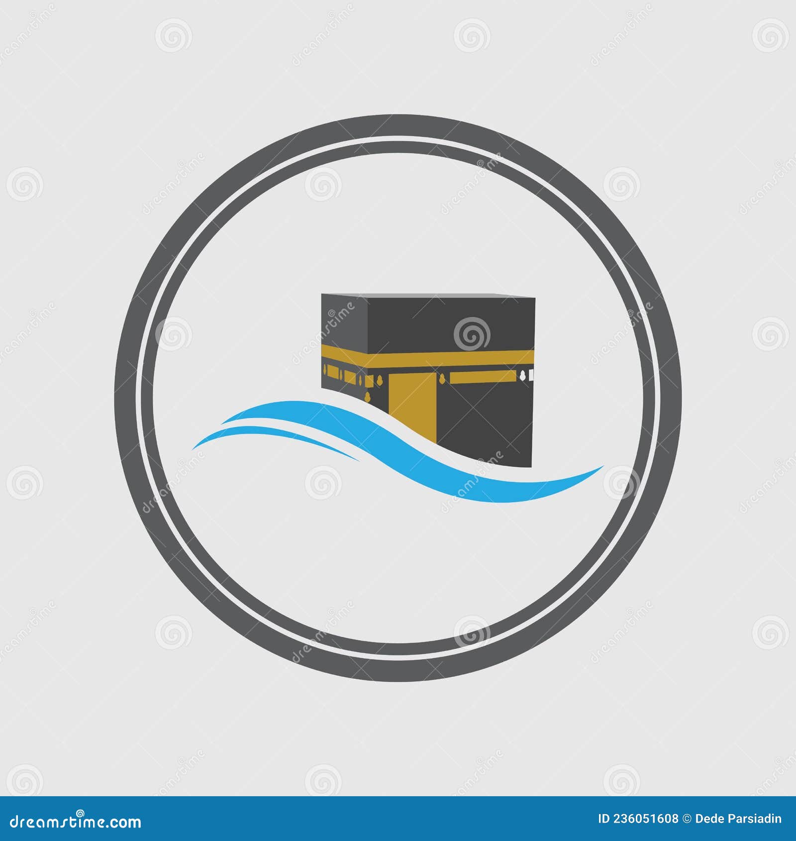 Kaaba-Mekka-Symbol-Logo-Design-Vorlage Vektor Abbildung - Illustration ...