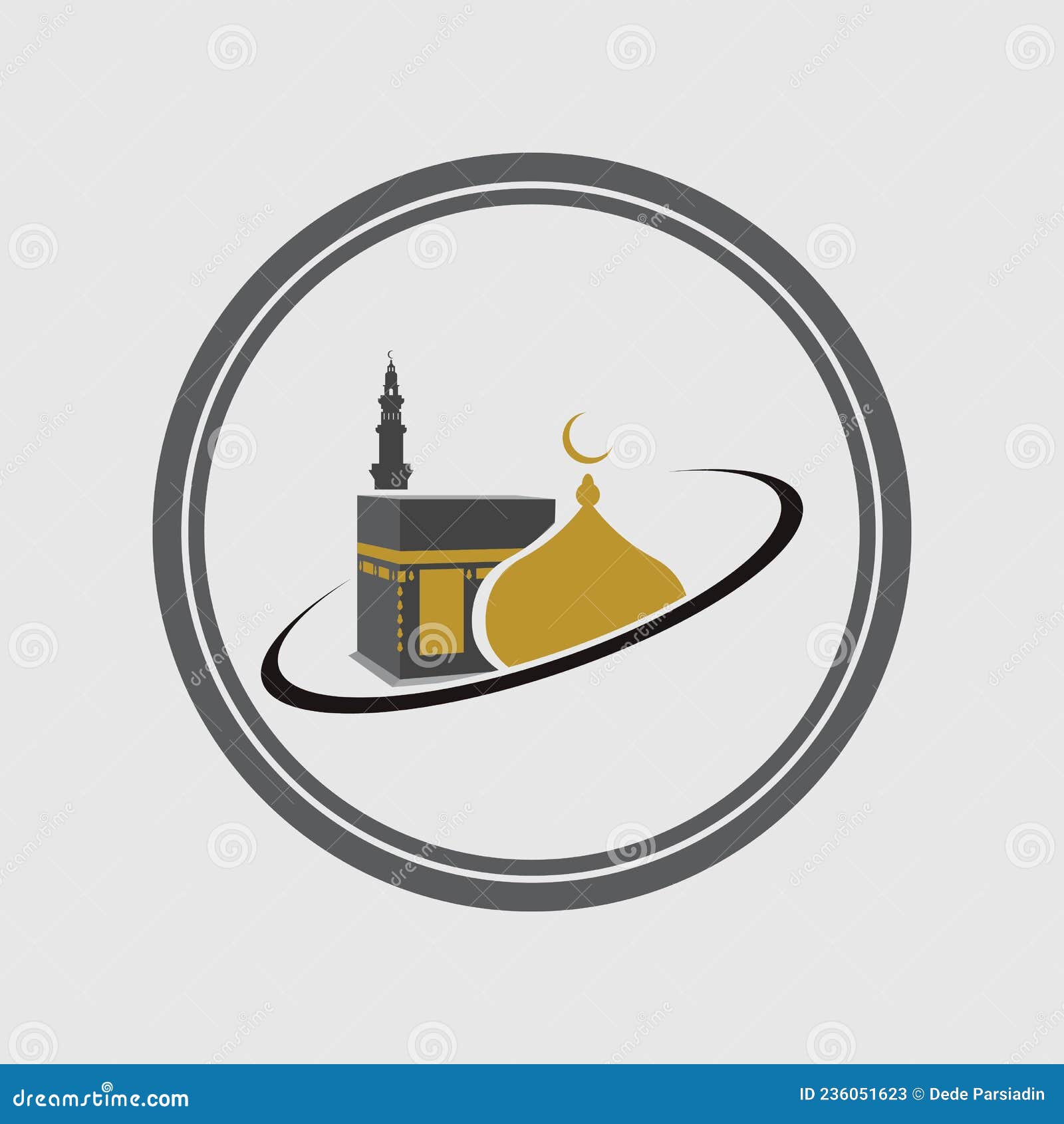 Kaaba-Mekka-Symbol-Logo-Design-Vorlage Vektor Abbildung - Illustration ...