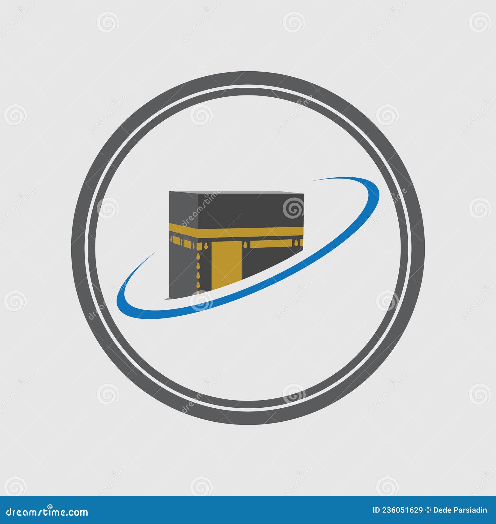 Kaaba-Mekka-Symbol-Logo-Design-Vorlage Vektor Abbildung - Illustration ...