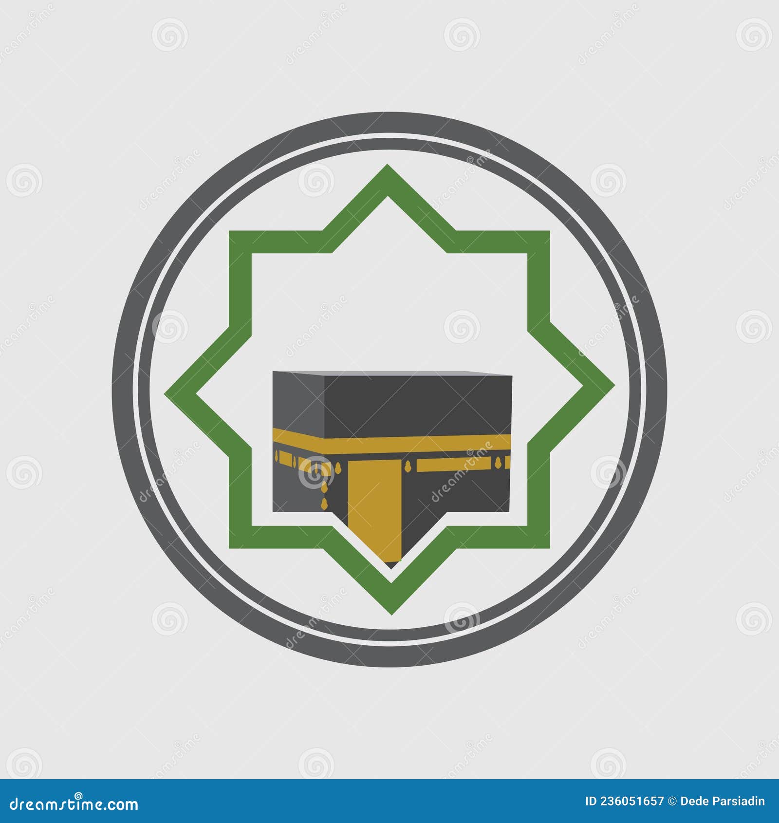 Kaaba-Mekka-Symbol-Logo-Design-Vorlage Vektor Abbildung - Illustration ...