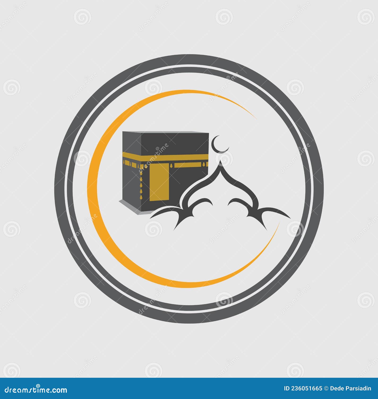 Kaaba-Mekka-Symbol-Logo-Design-Vorlage Vektor Abbildung - Illustration ...