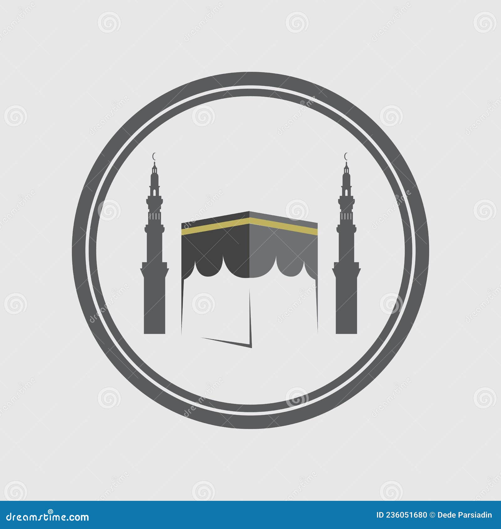 Kaaba-Mekka-Symbol-Logo-Design-Vorlage Vektor Abbildung - Illustration ...