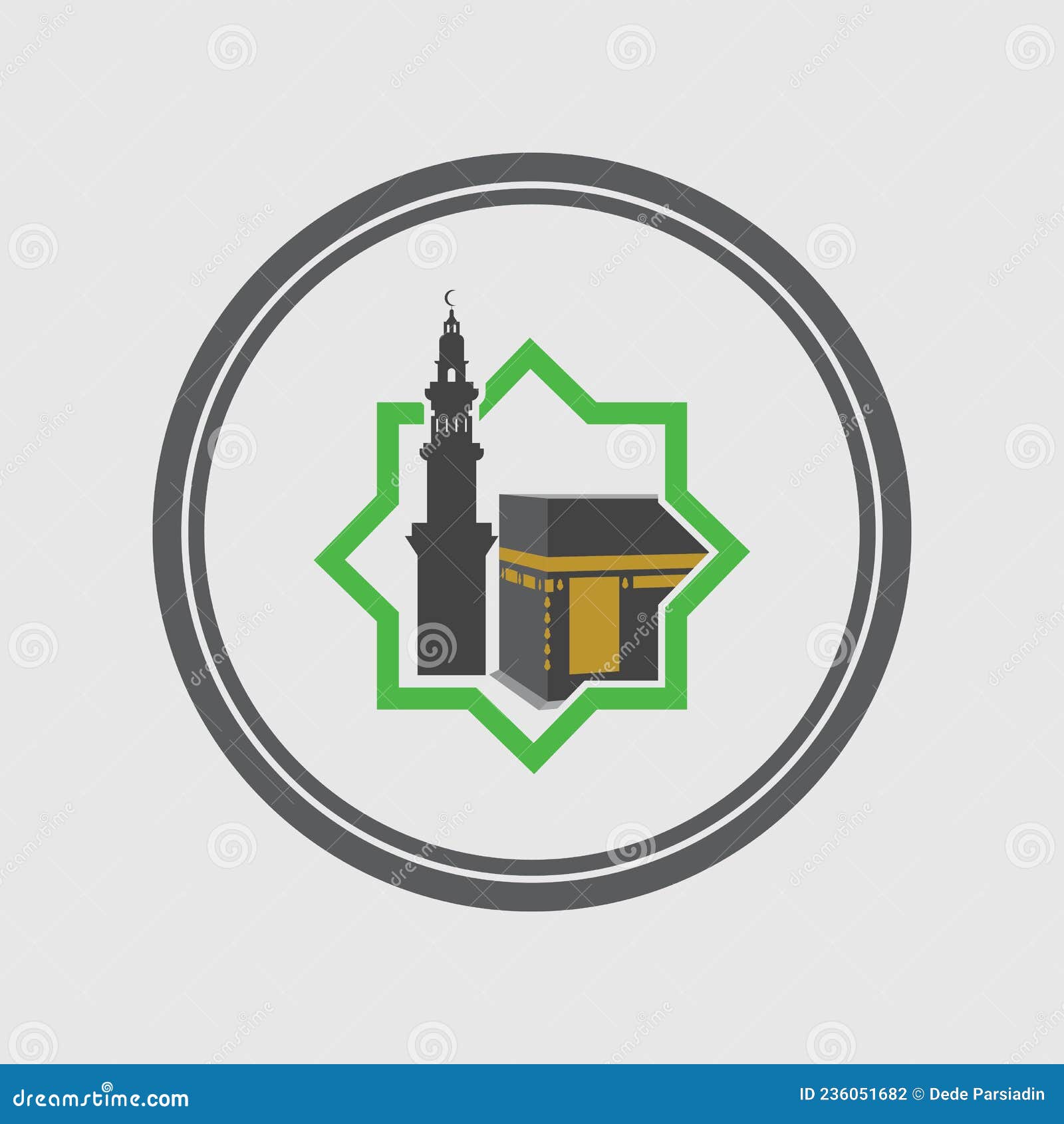 Kaaba-Mekka-Symbol-Logo-Design-Vorlage Vektor Abbildung - Illustration ...
