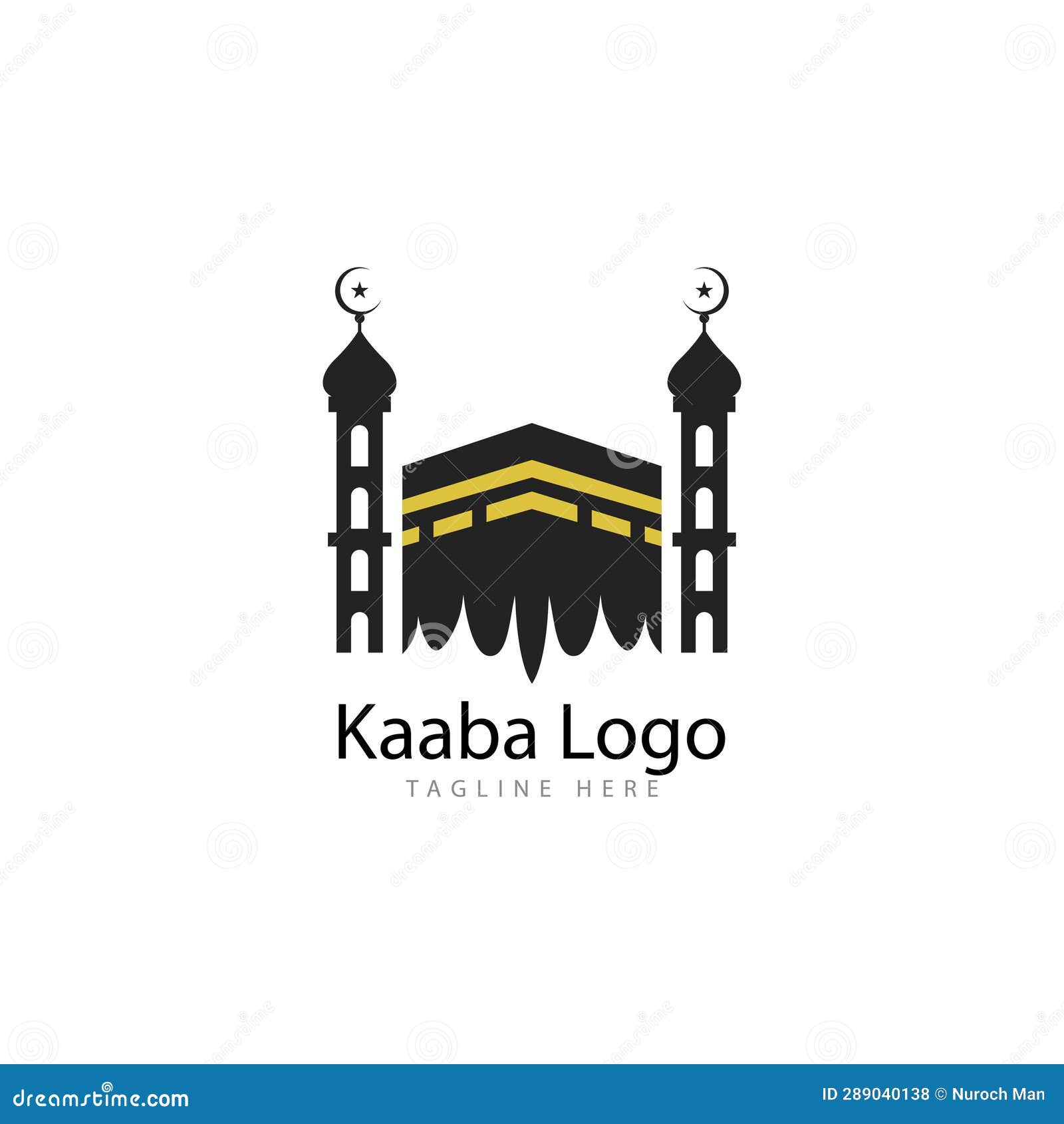 Kaaba-Mekka-Symbol-Logo-Design-Vorlage Vektor Abbildung - Illustration ...