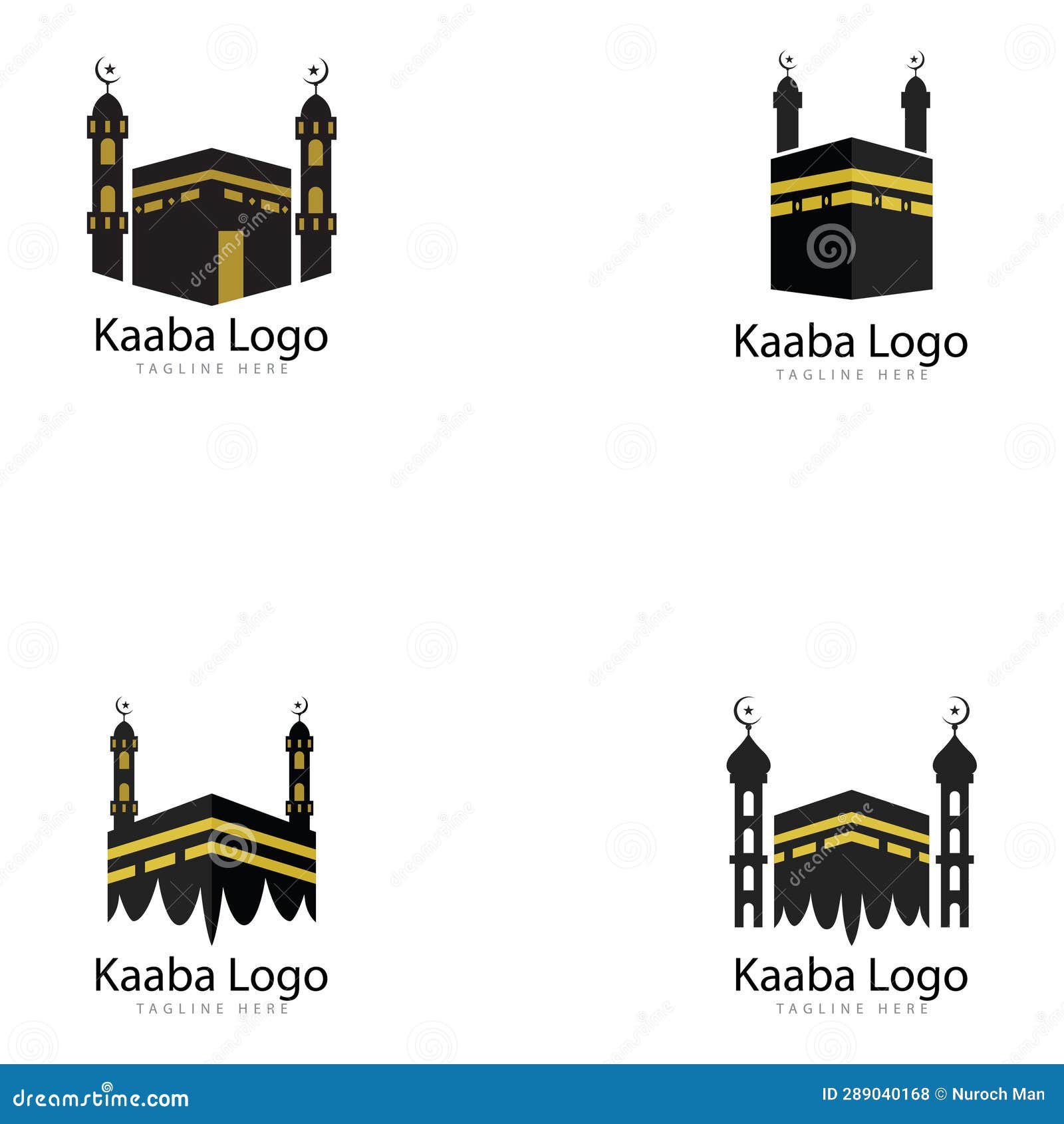 Kaaba-Mekka-Symbol-Logo-Design-Vorlage Vektor Abbildung - Illustration ...