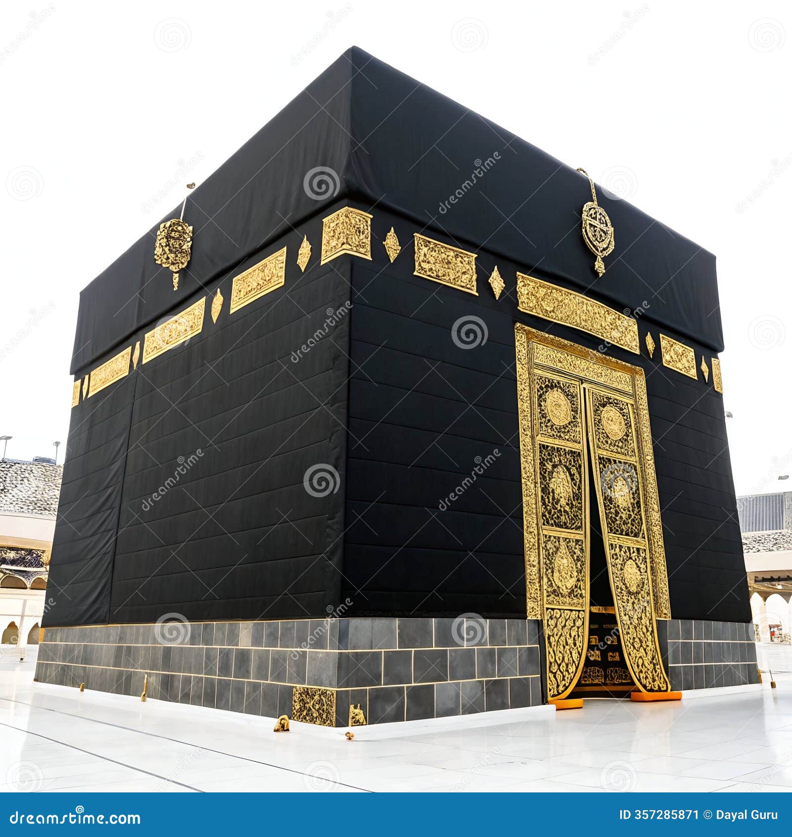 Kaaba on White Background stock illustration. Illustration of kaaba ...