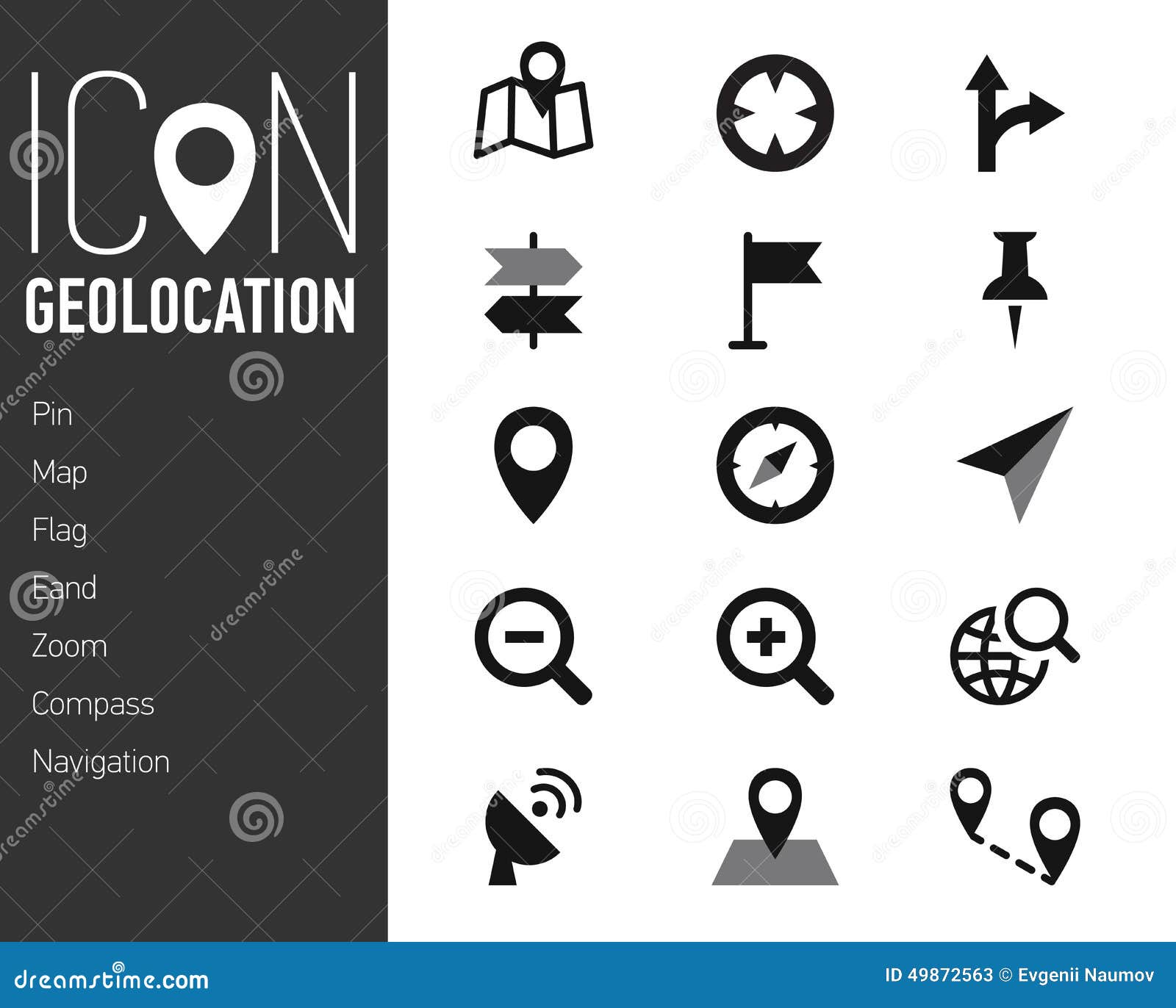 Kaart en plaatspictogram vector illustratie. Illustration of kompas ...