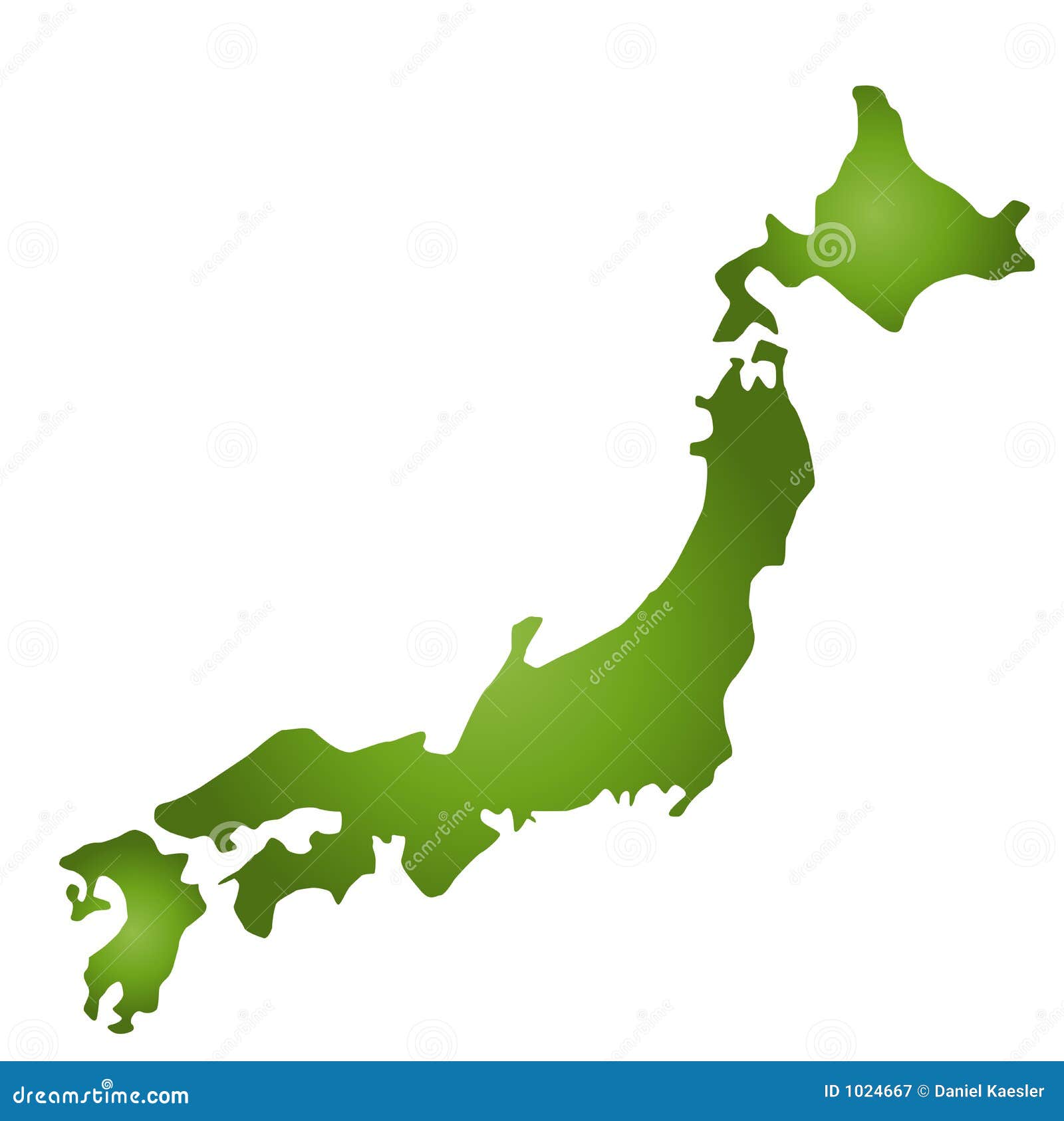 Kaart Japan vector illustratie. Illustration of positie - 1024667
