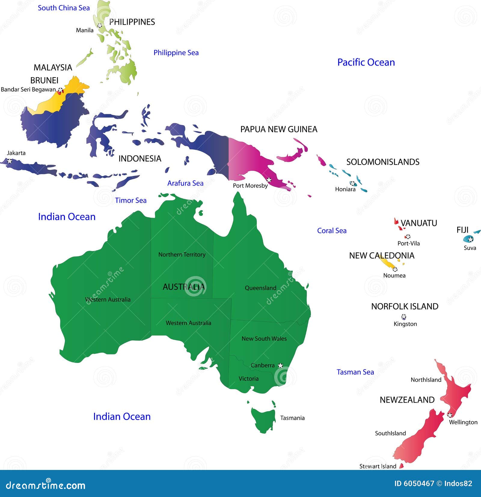 Kaart van Australië vector illustratie. Illustration of grens - 6050467