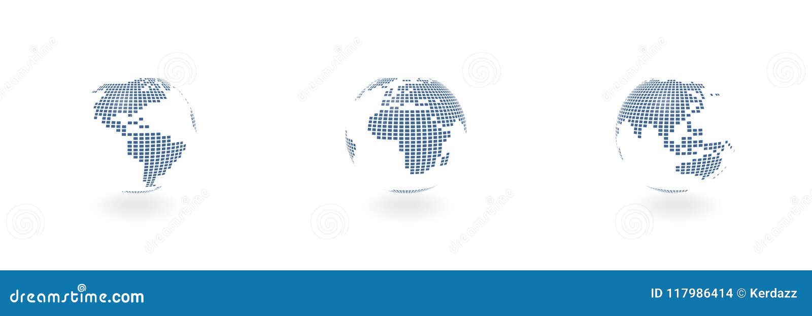 Kaart Van De Aarde De Symbolische Wereld Stock Illustratie ...