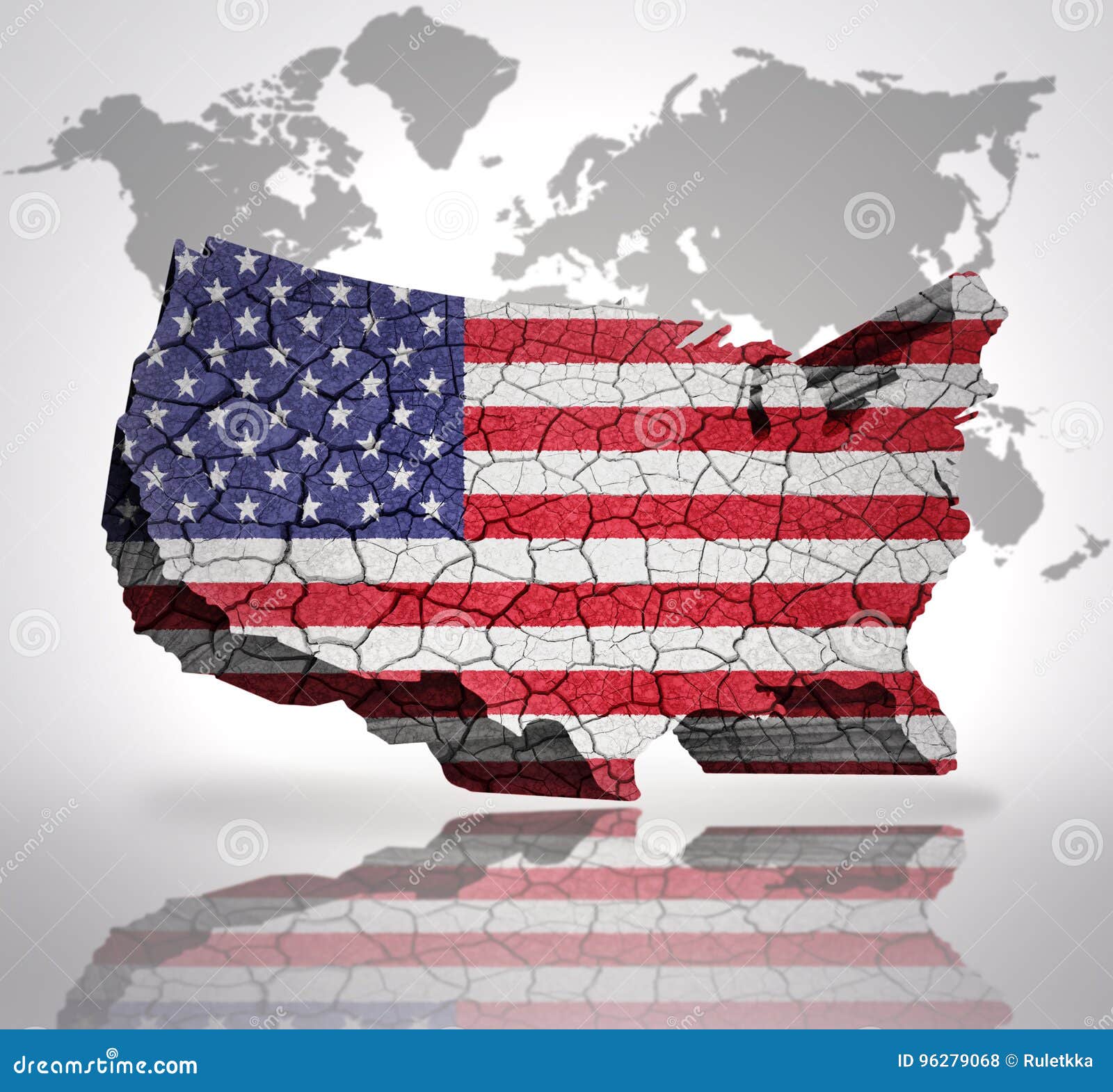 Kaart Van De Verenigde Staten Van Amerika Stock Illustratie ...