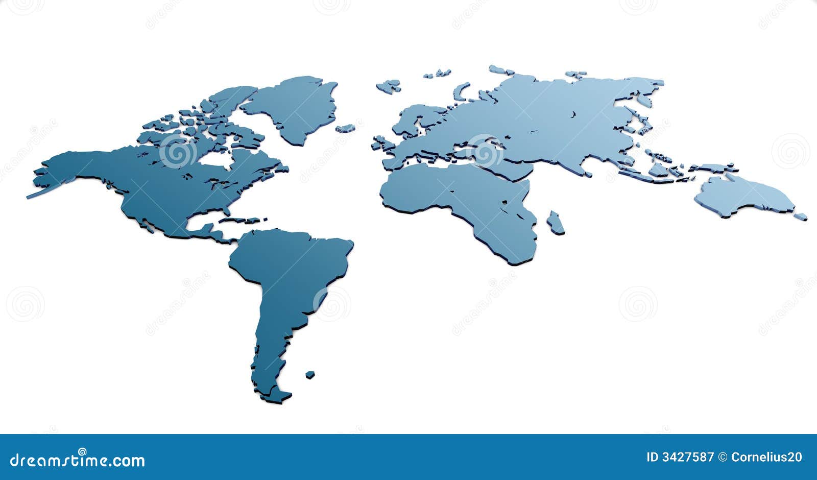 Kaart van de wereld stock illustratie. Illustration of wereld - 3427587