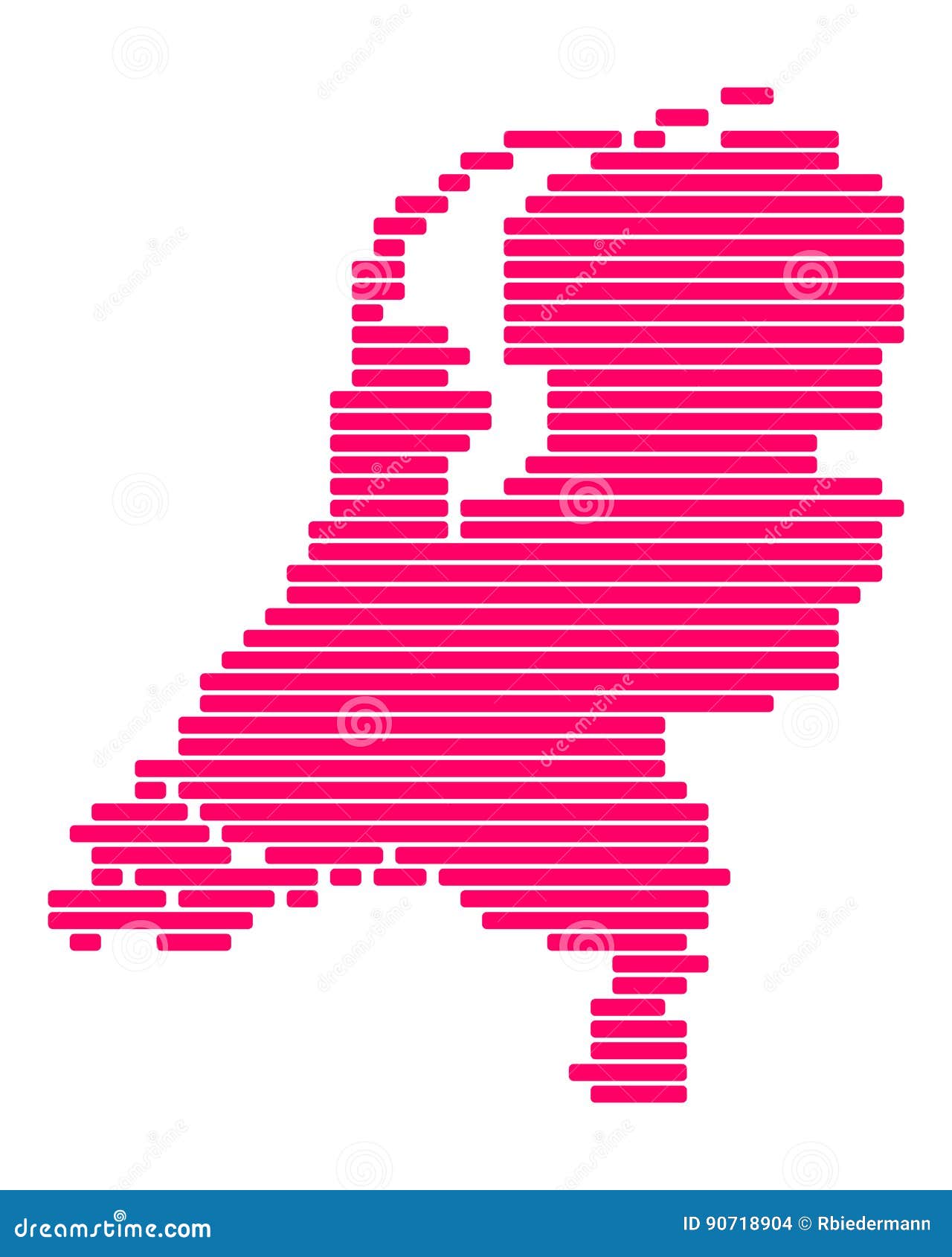 Kaart Van Nederland Vector Illustratie Illustration Of Vector 90718904