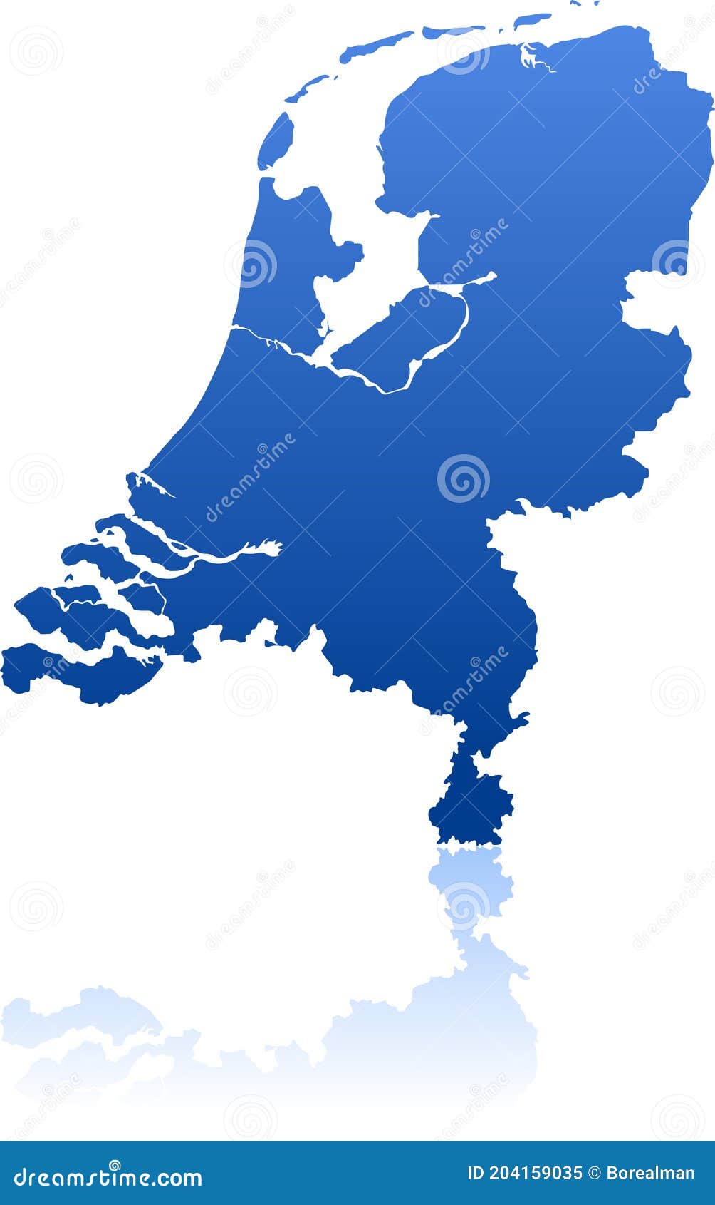 Kaart Van Nederland Vector Illustratie Illustration Of Kaart 204159035