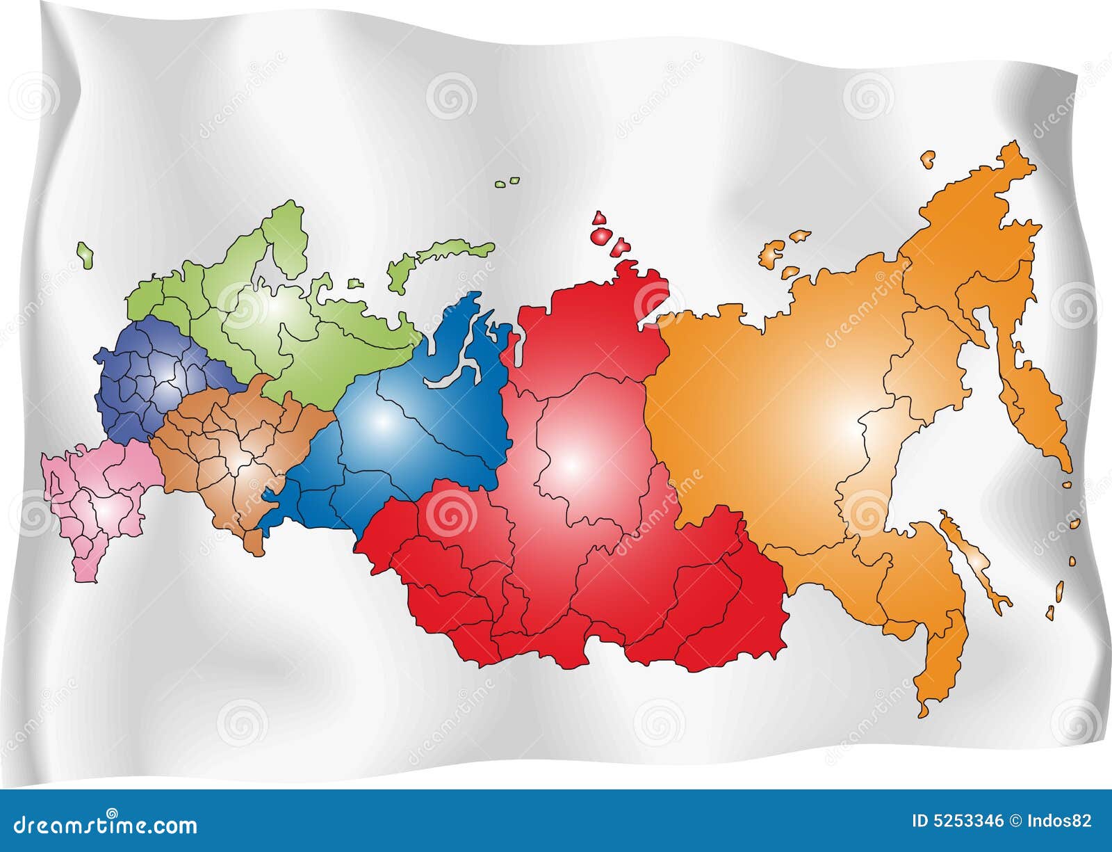 Kaart van Rusland vector illustratie. Illustration of diagram - 5253346