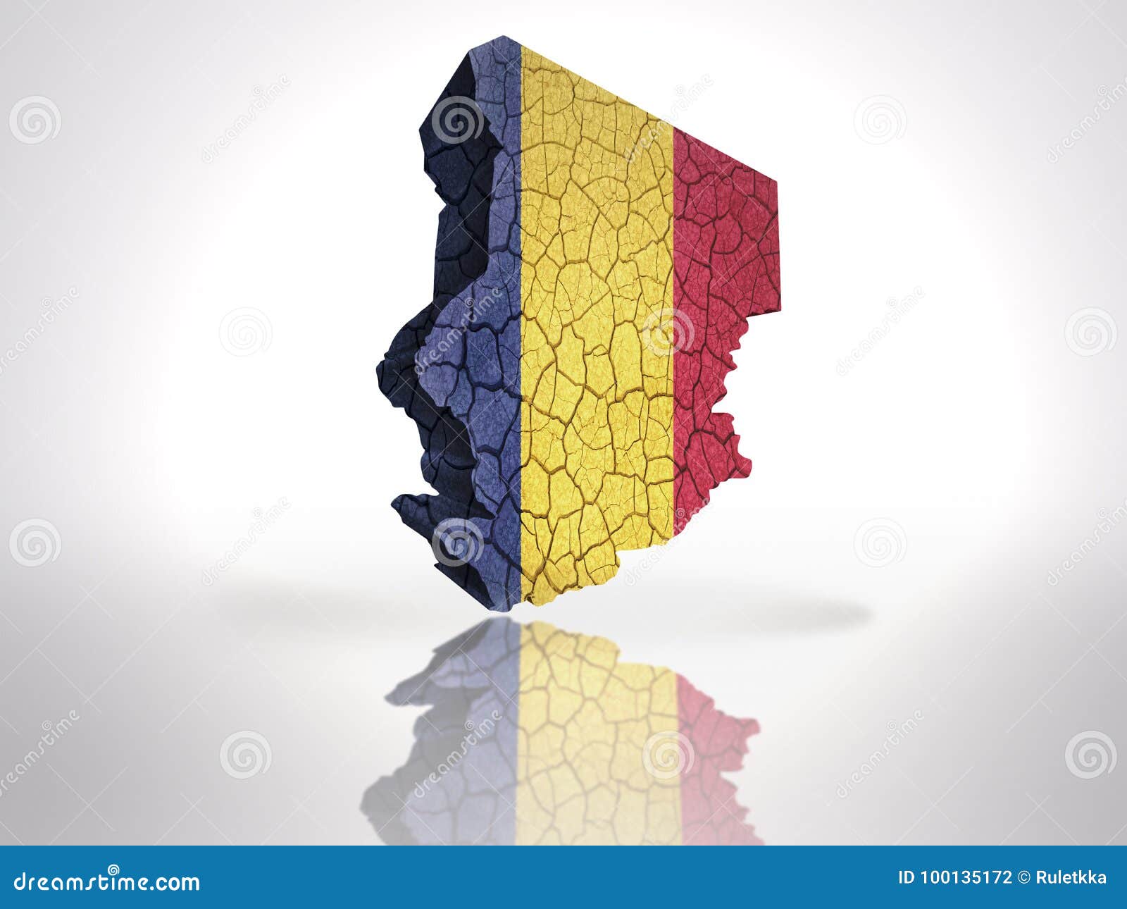 Kaart van Tsjaad stock illustratie. Illustration of geschiedenis ...