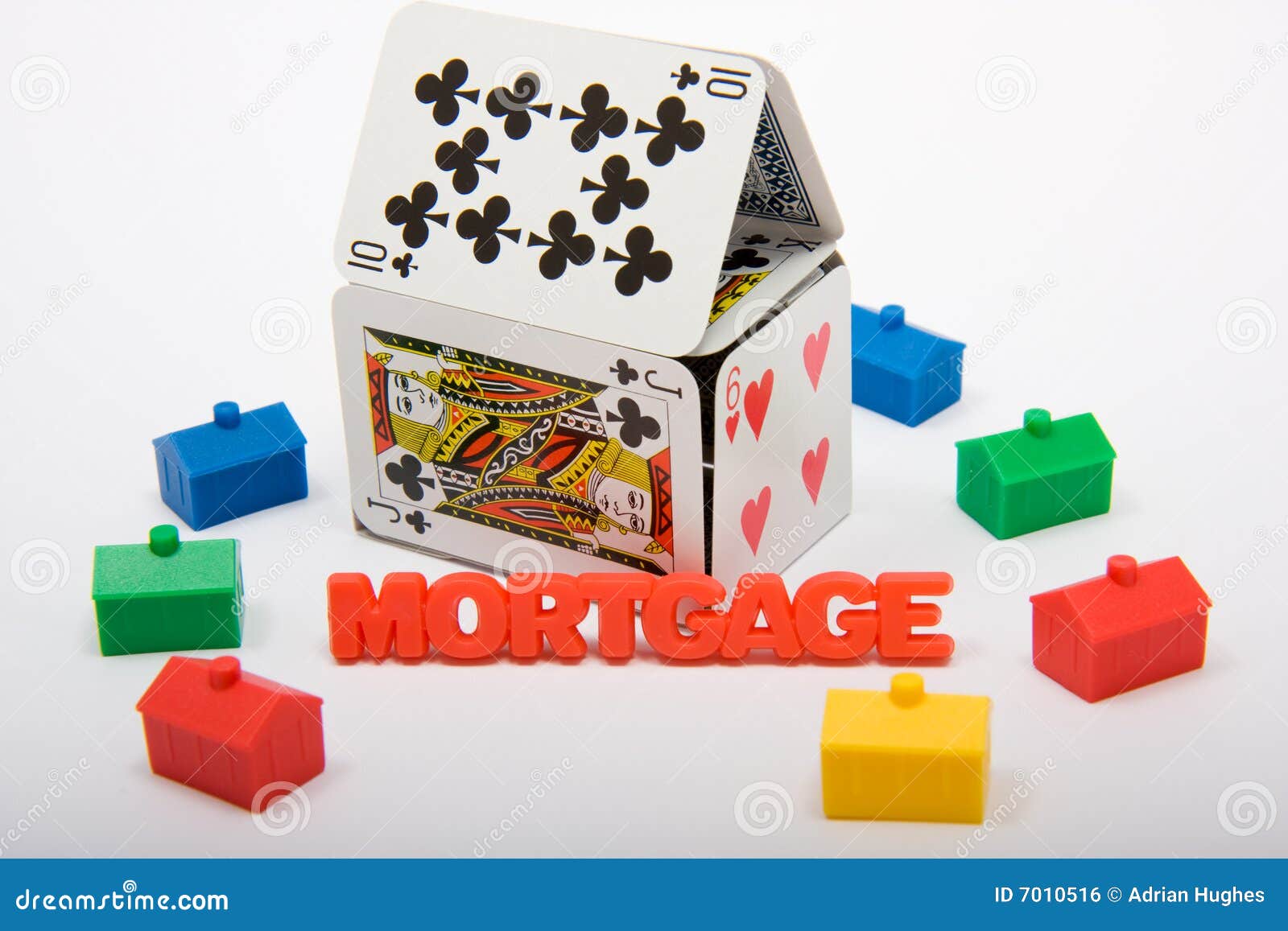 Kaartenhuis stock foto. Image of lenen, neerstorting, financiën - 7010516