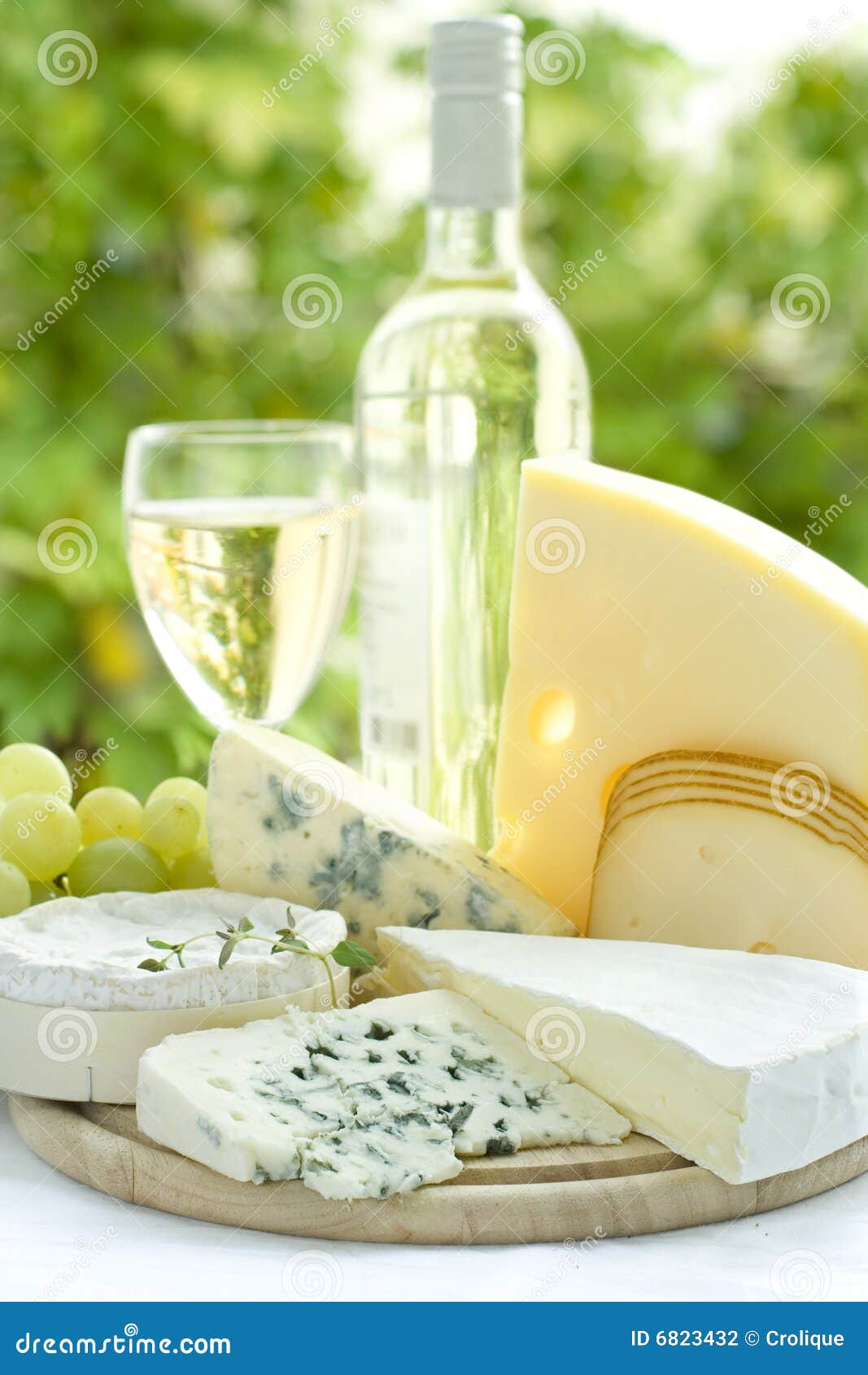 Kaas en wijn stock foto. Image of plaat, buffet, camembert - 6823432