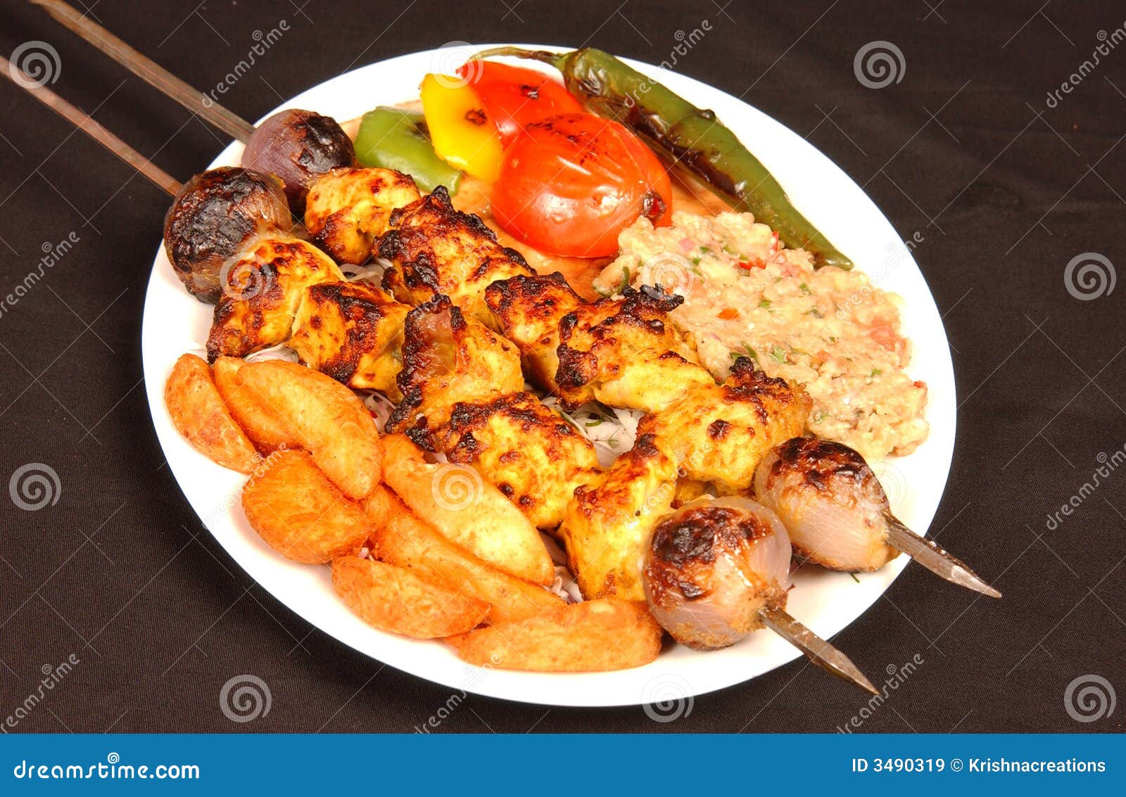 Kabab stock image. Image of barbecue, cook, food, life - 3490319