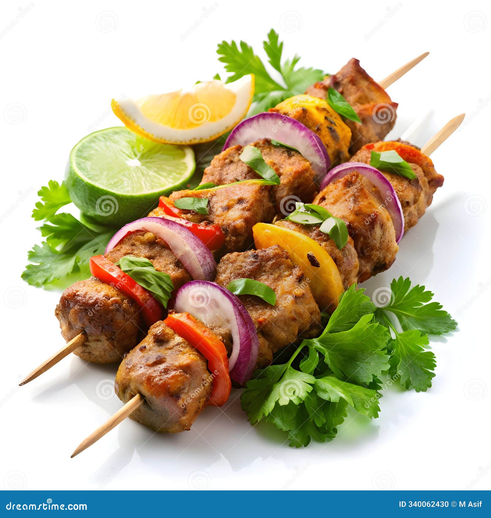 Kabab Image on White Background Stock Illustration - Illustration of ...