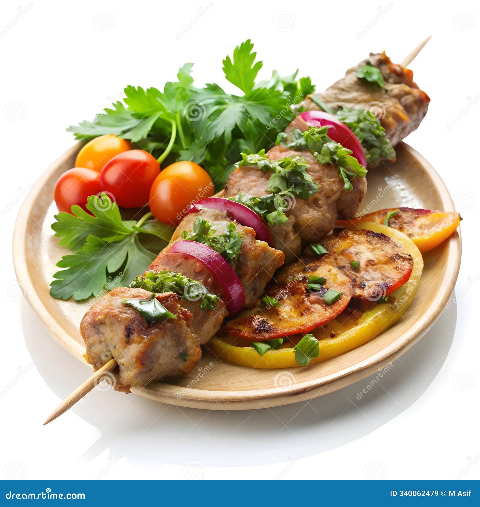 Kabab Image on White Background Stock Illustration - Illustration of ...
