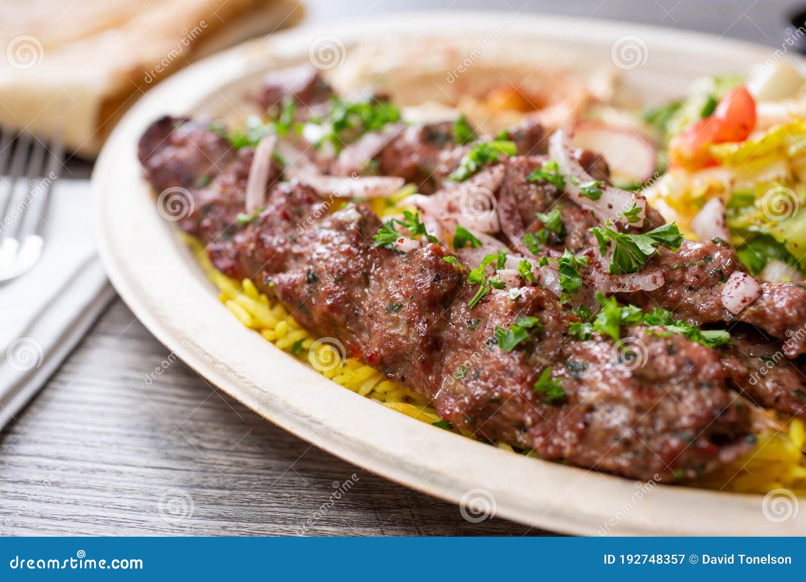 Kabab koobideh stock image. Image of retail, setting - 192748357