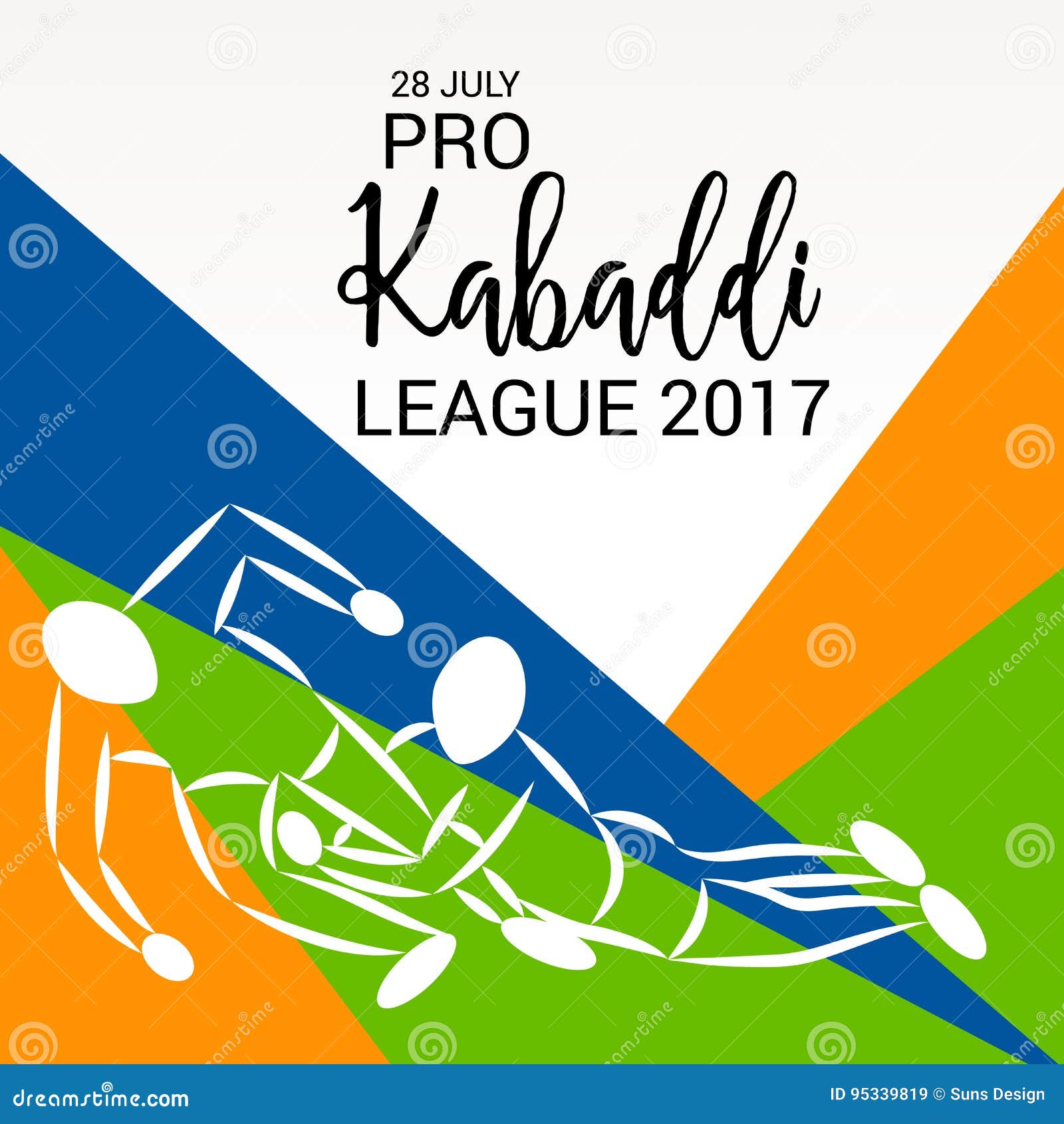 Kabaddi illustration stock. Illustration du affiche, équipe - 95339819