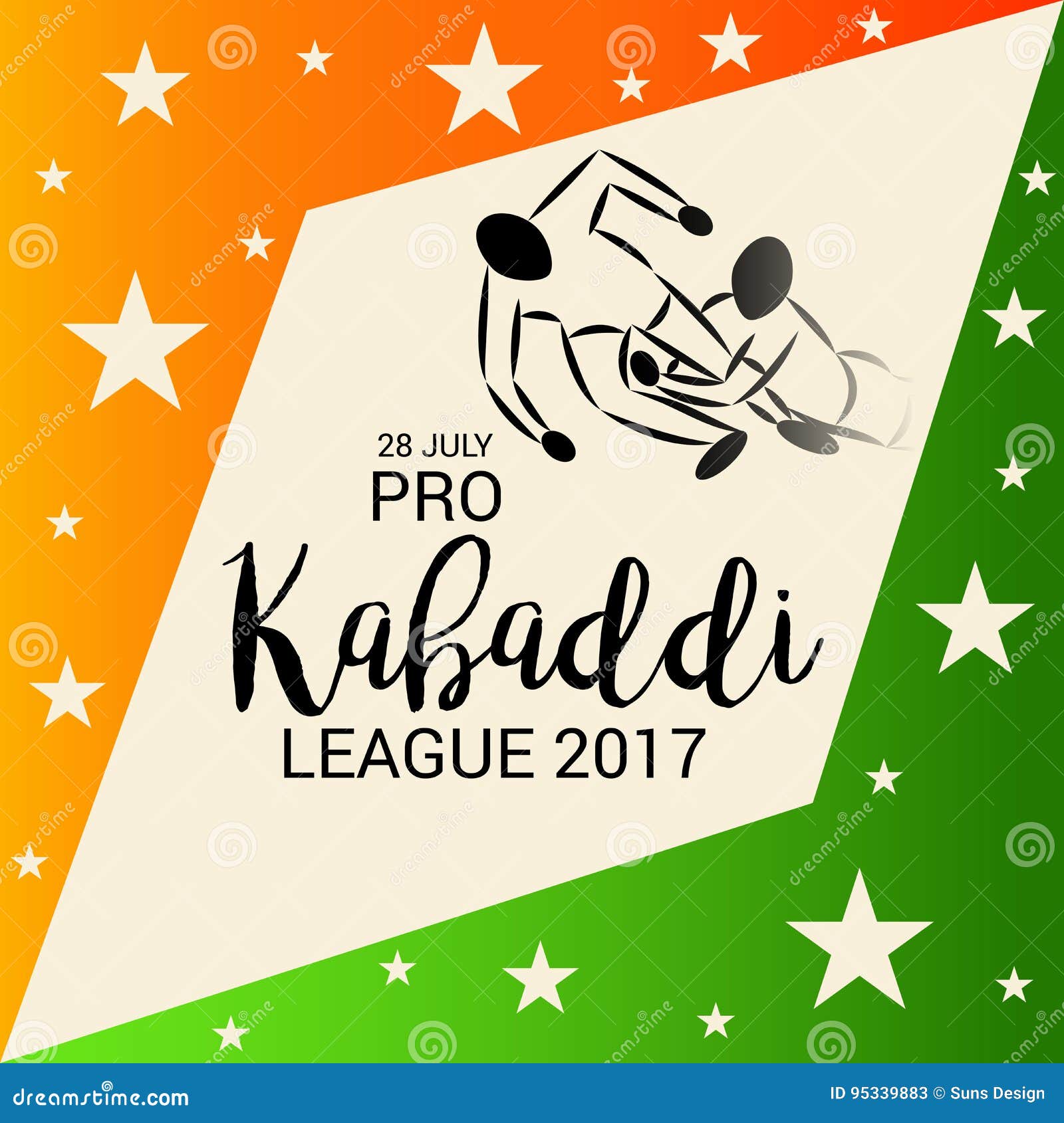 Kabaddi. stock illustration. Illustration of athletics - 95339883