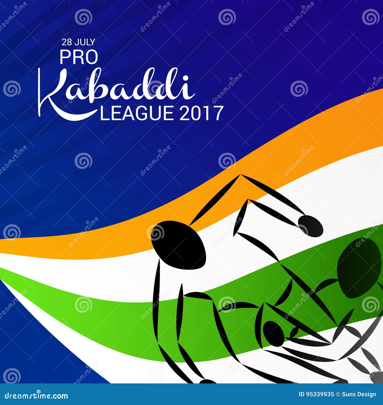 Kabaddi. stock illustration. Illustration of sport, competition - 95339935