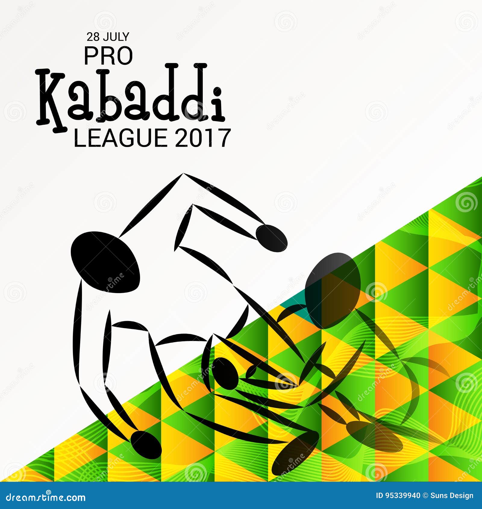 Kabaddi. stock illustration. Illustration of kabaddi - 95339940
