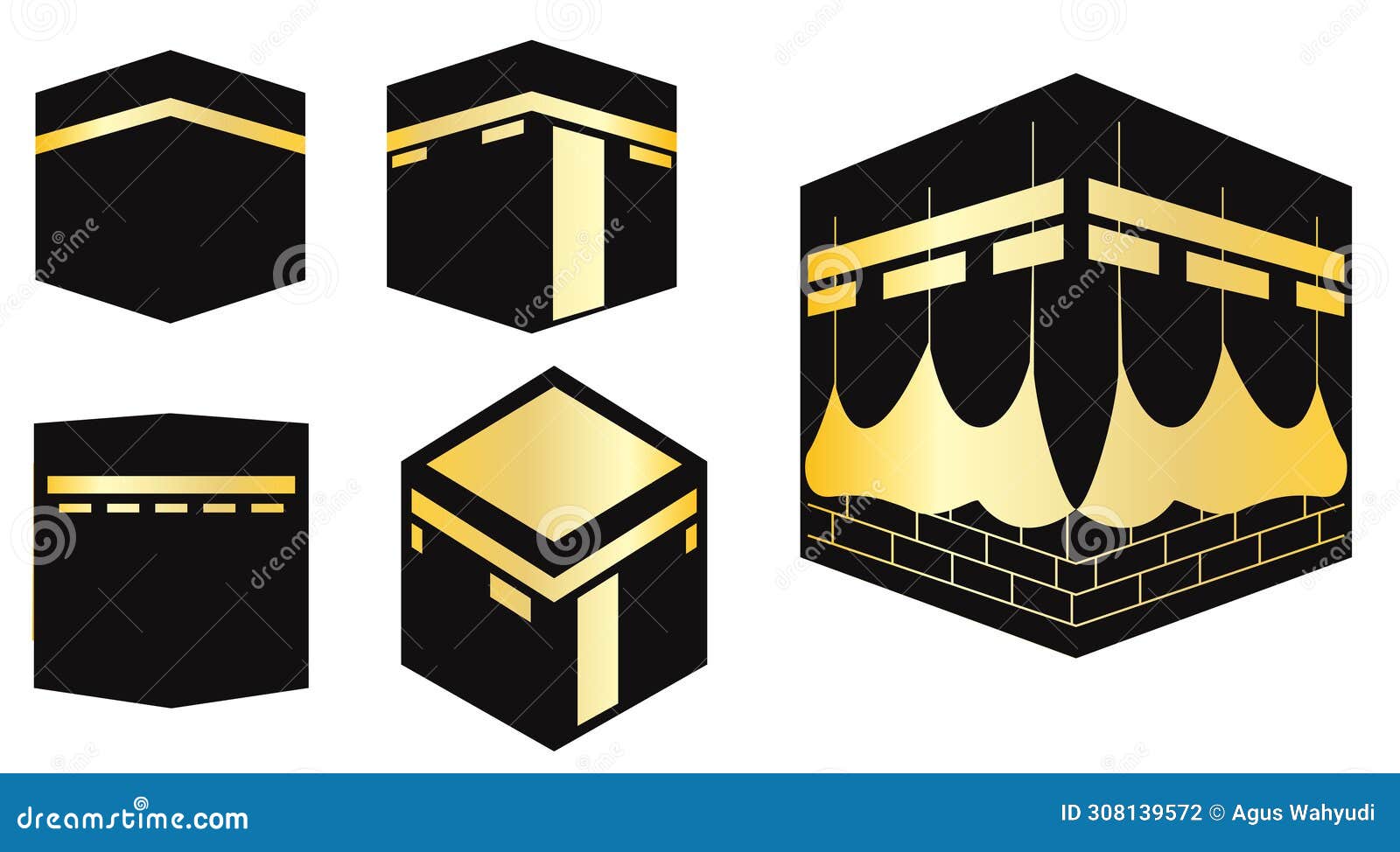 Kabah Icon. Doodle Hand Drawn Or Outline Icon Style Cartoon Vector ...