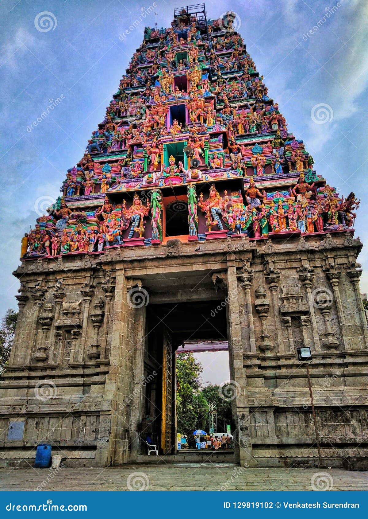 Kabaleeshwaran Temple stock photo. Image of temple, chennai - 129819102