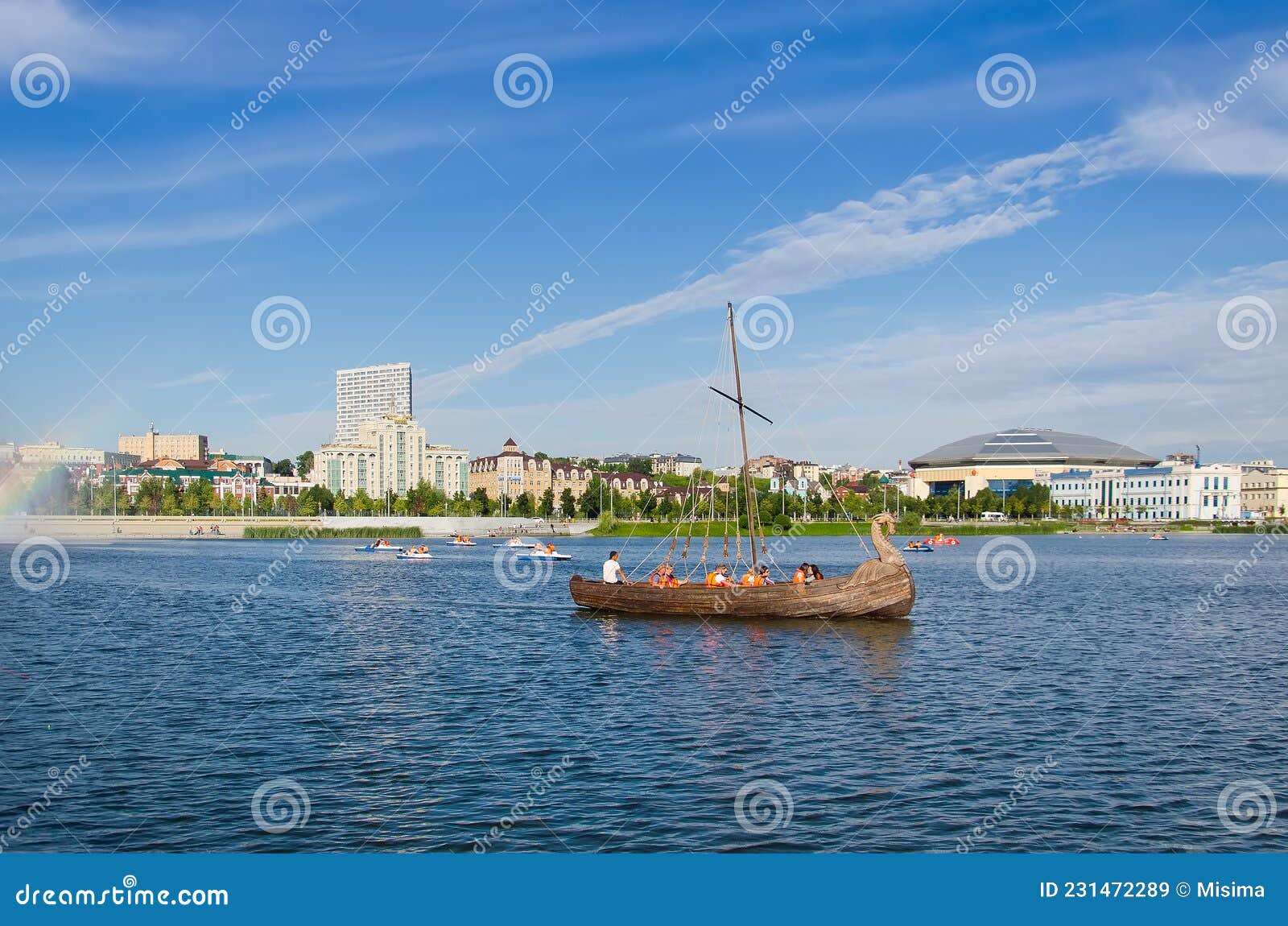 Kaban Lake in Kazan, Tatarstan Editorial Stock Image - Image of russian ...