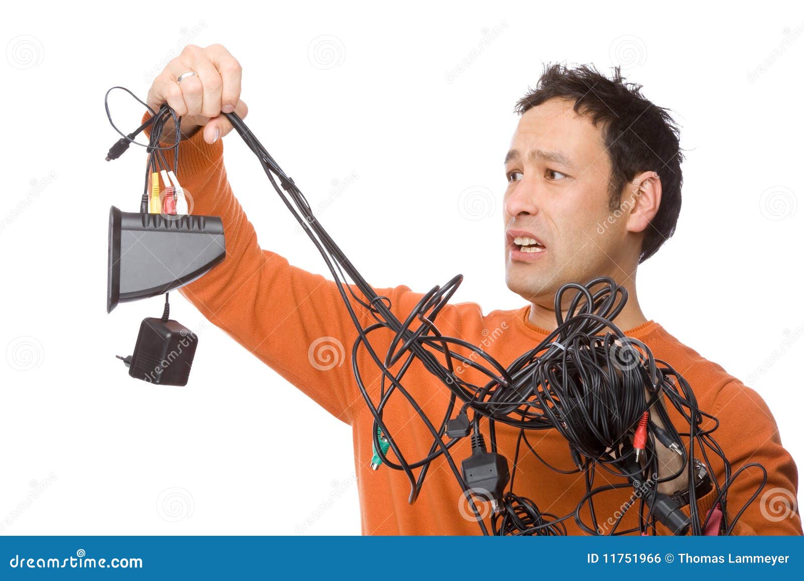 Kabelman arkivfoto. Bild av anläggning, frustration, person - 11751966