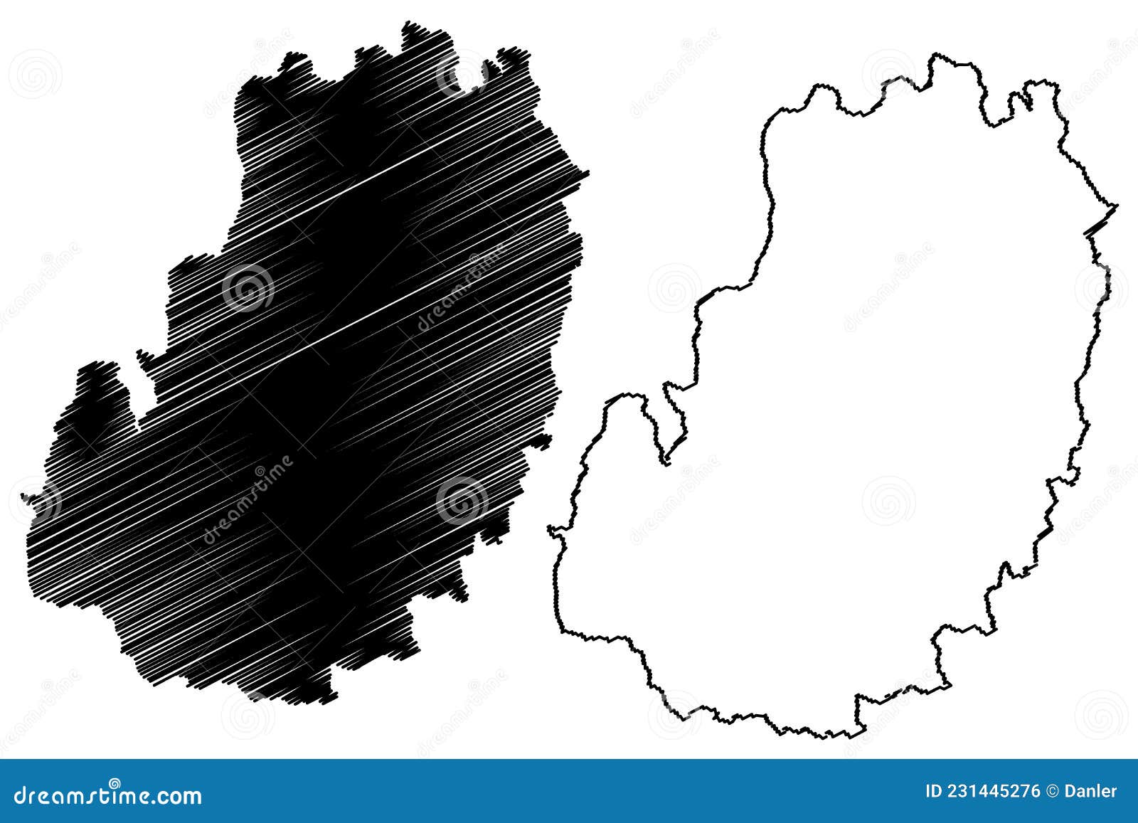 Durg District Chhattisgarh State, Division, Republic Of India Map ...