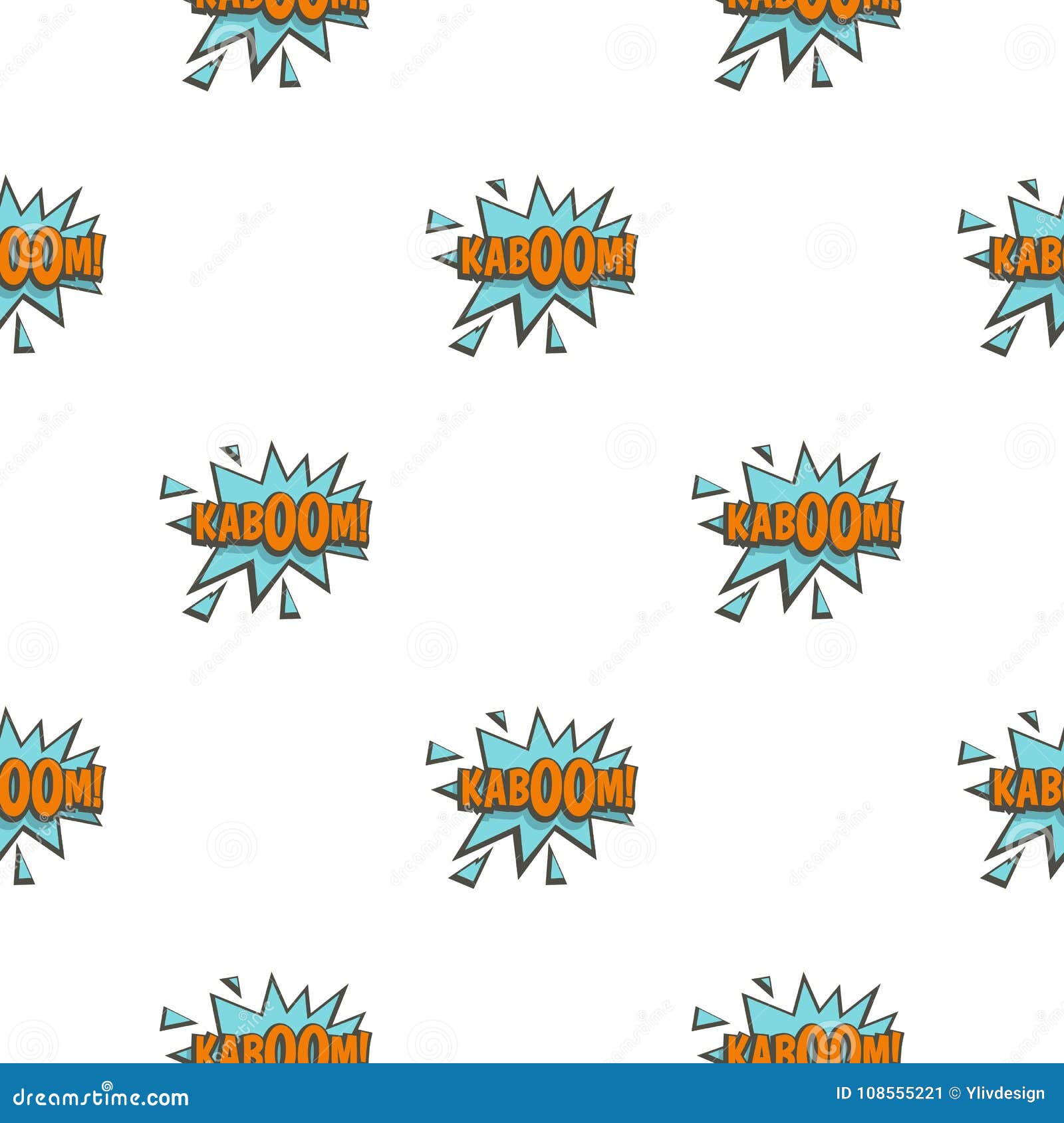 Kaboom Comic Style Word Isolated On Transparent Background Royalty-Free ...