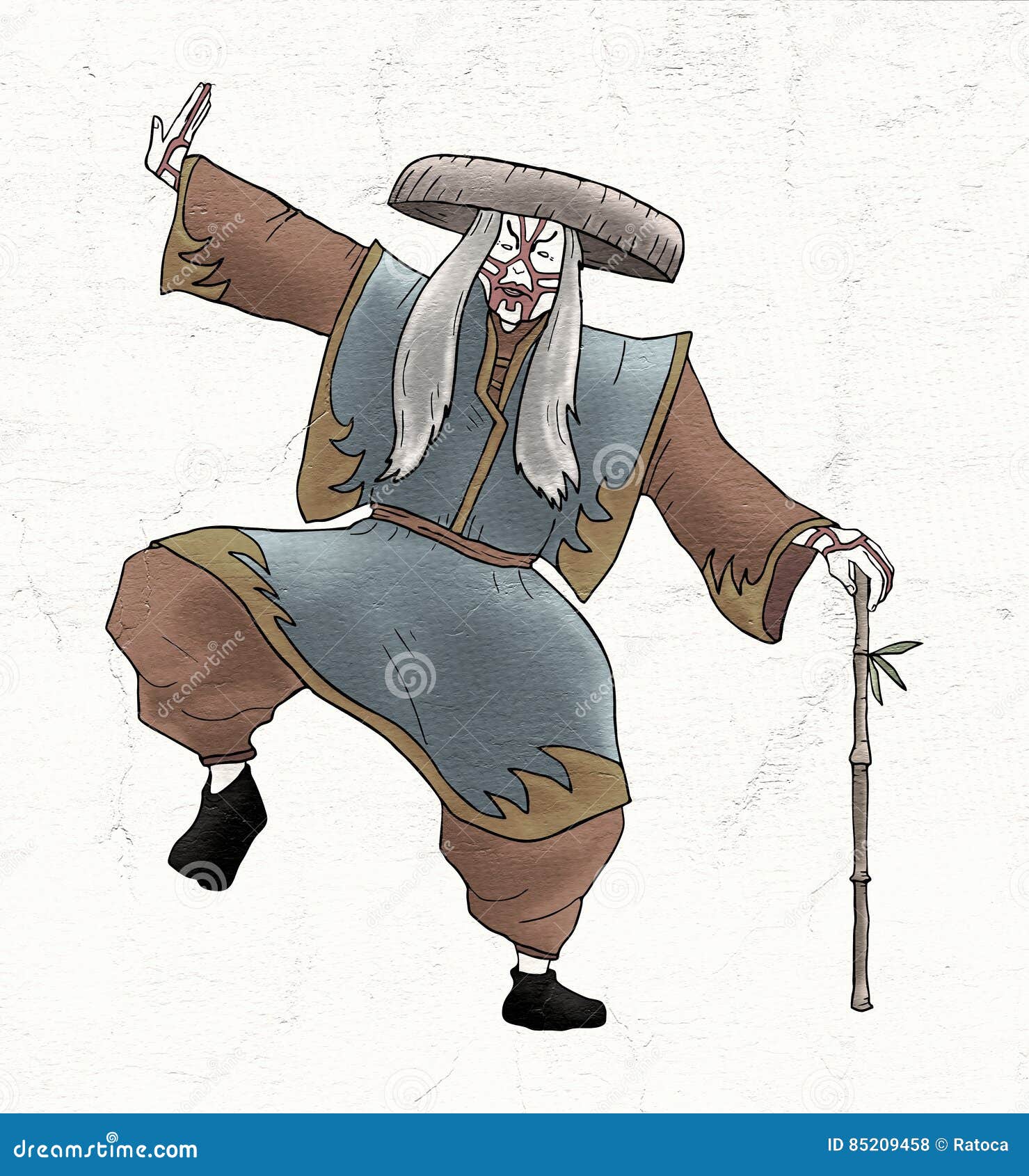 Kabuki Character Illustration | CartoonDealer.com #87766791