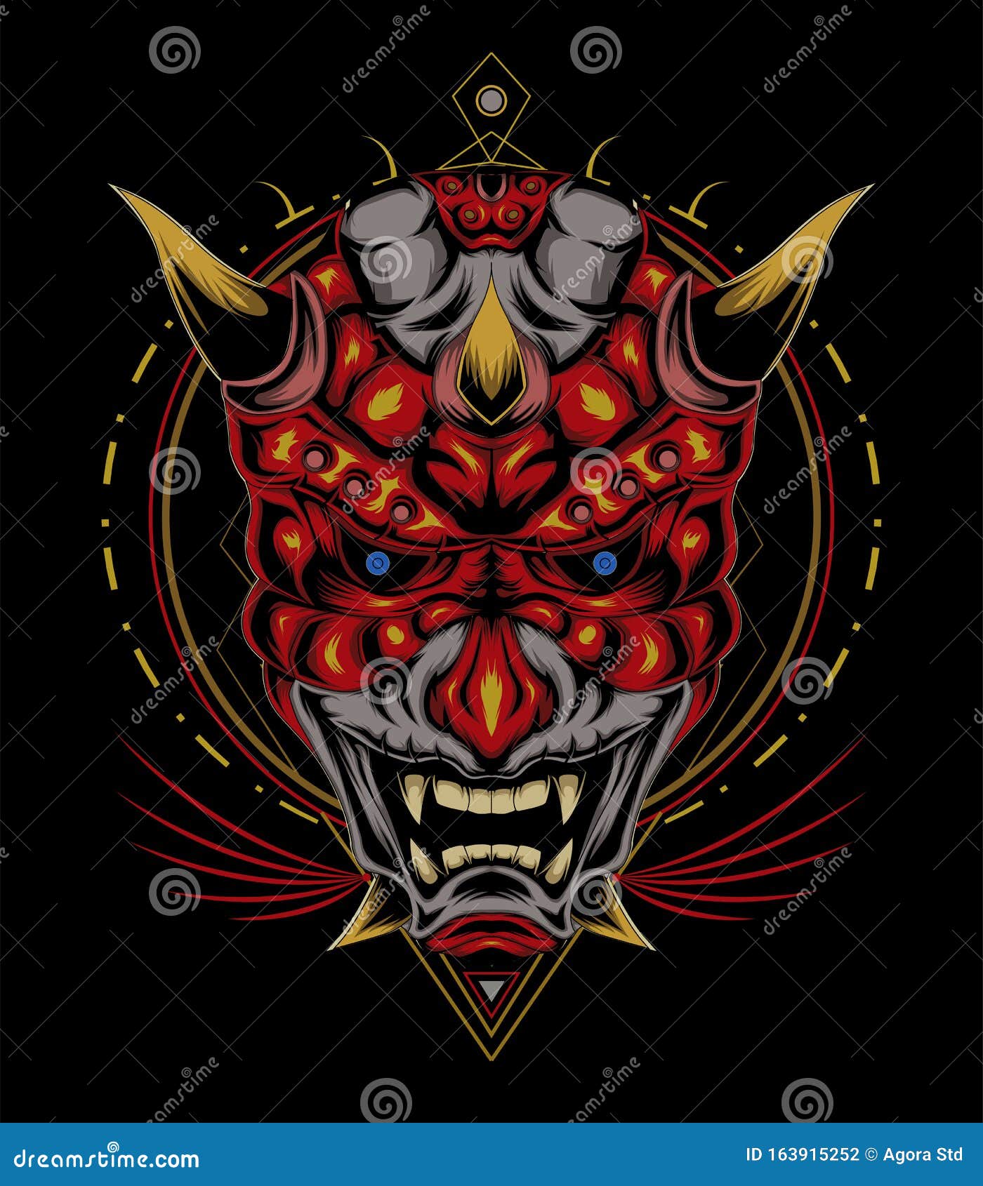 Kabuki Demon Mask
