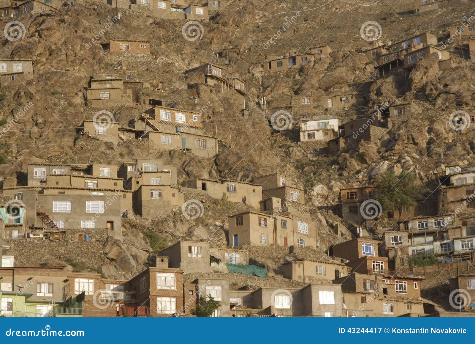 Kabul Slum stock image. Image of slum, cityscape, taliban - 43244417