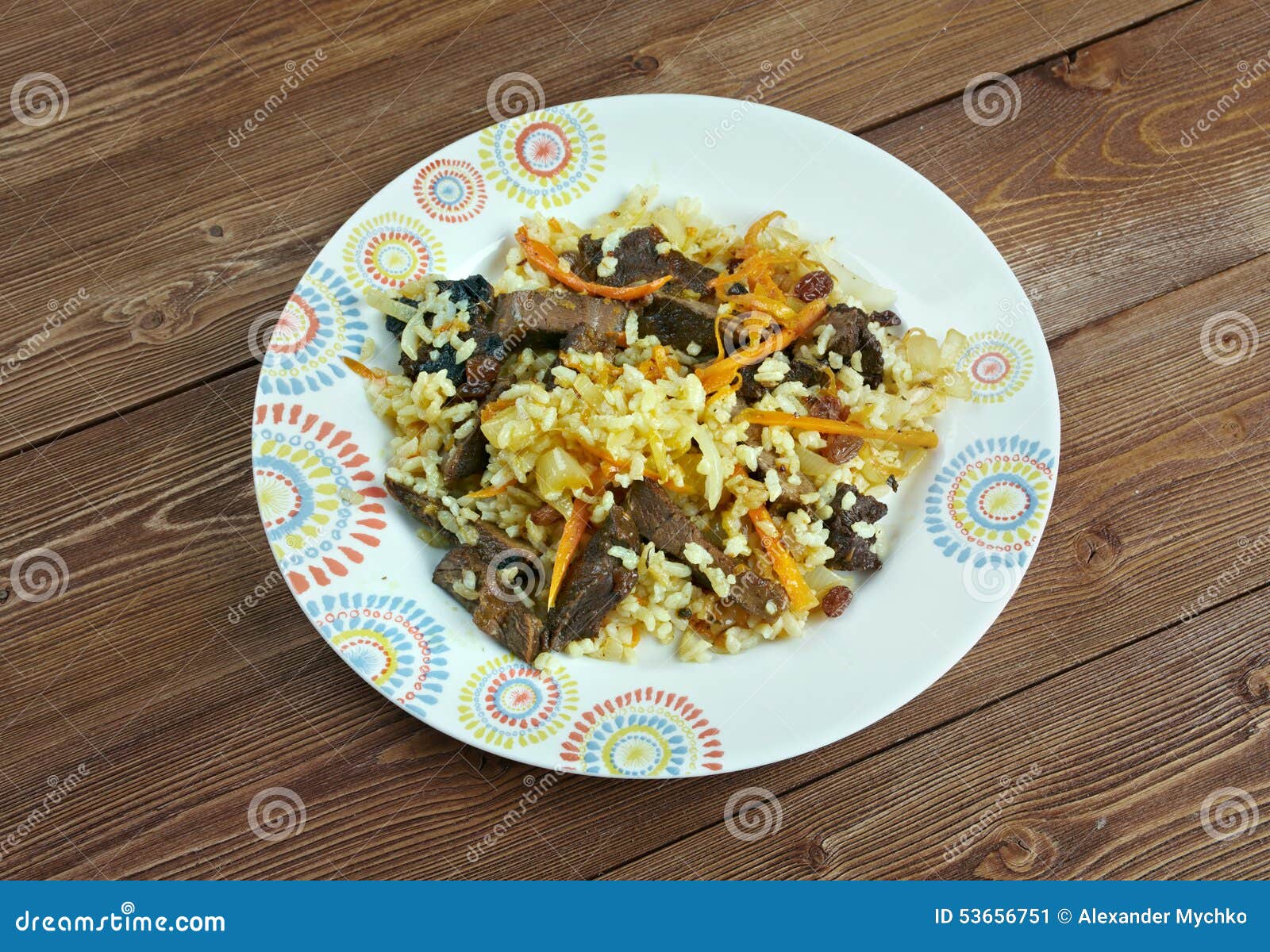 Kabuli Palaw stock image. Image of pilav, beef, food - 53656751