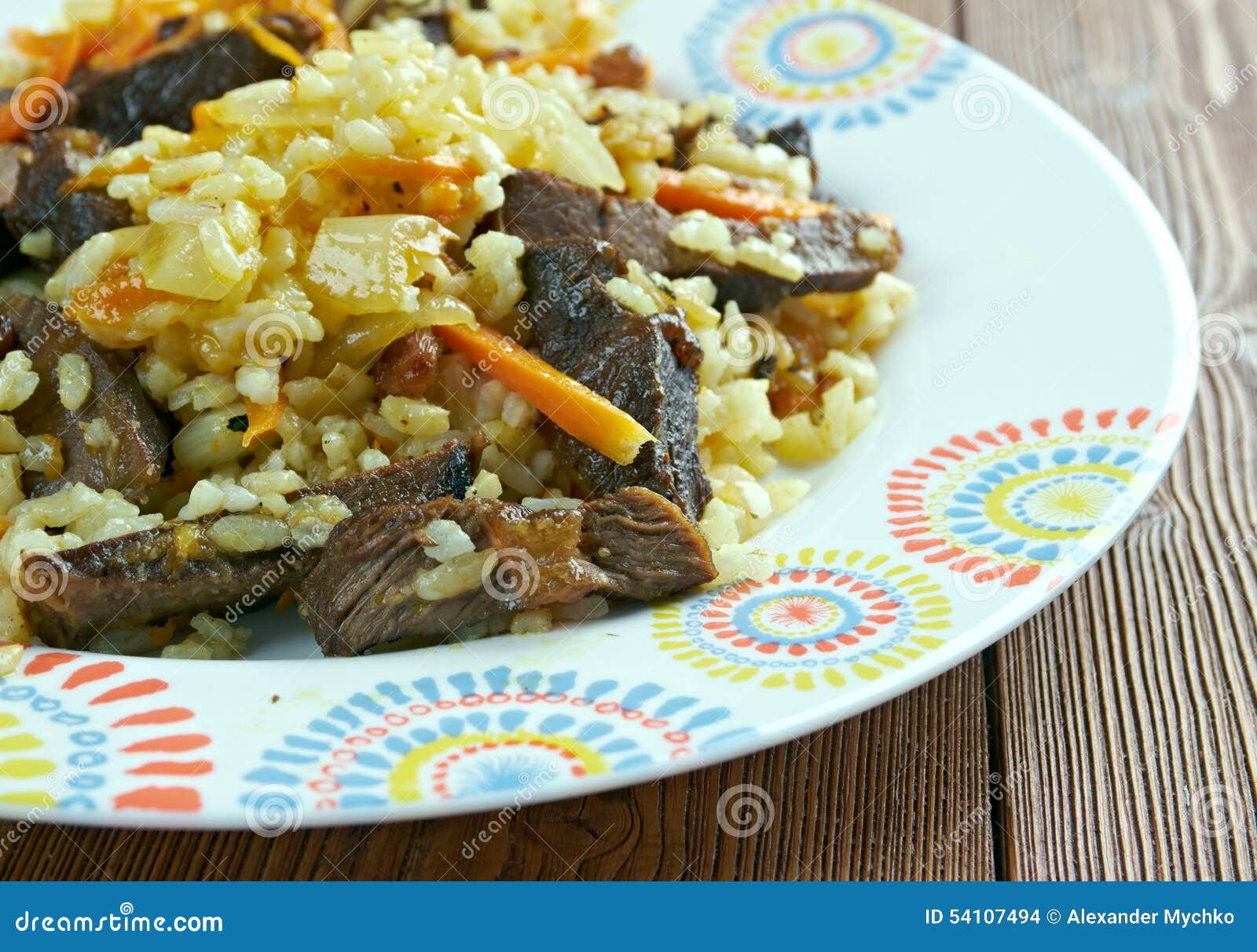 Kabuli Palaw stock photo. Image of lamb, asian, mixed - 54107494