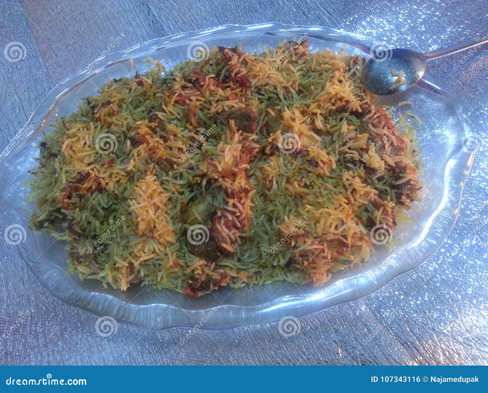 Special cooked rice dish stock photo. Image of delicious - 107343116