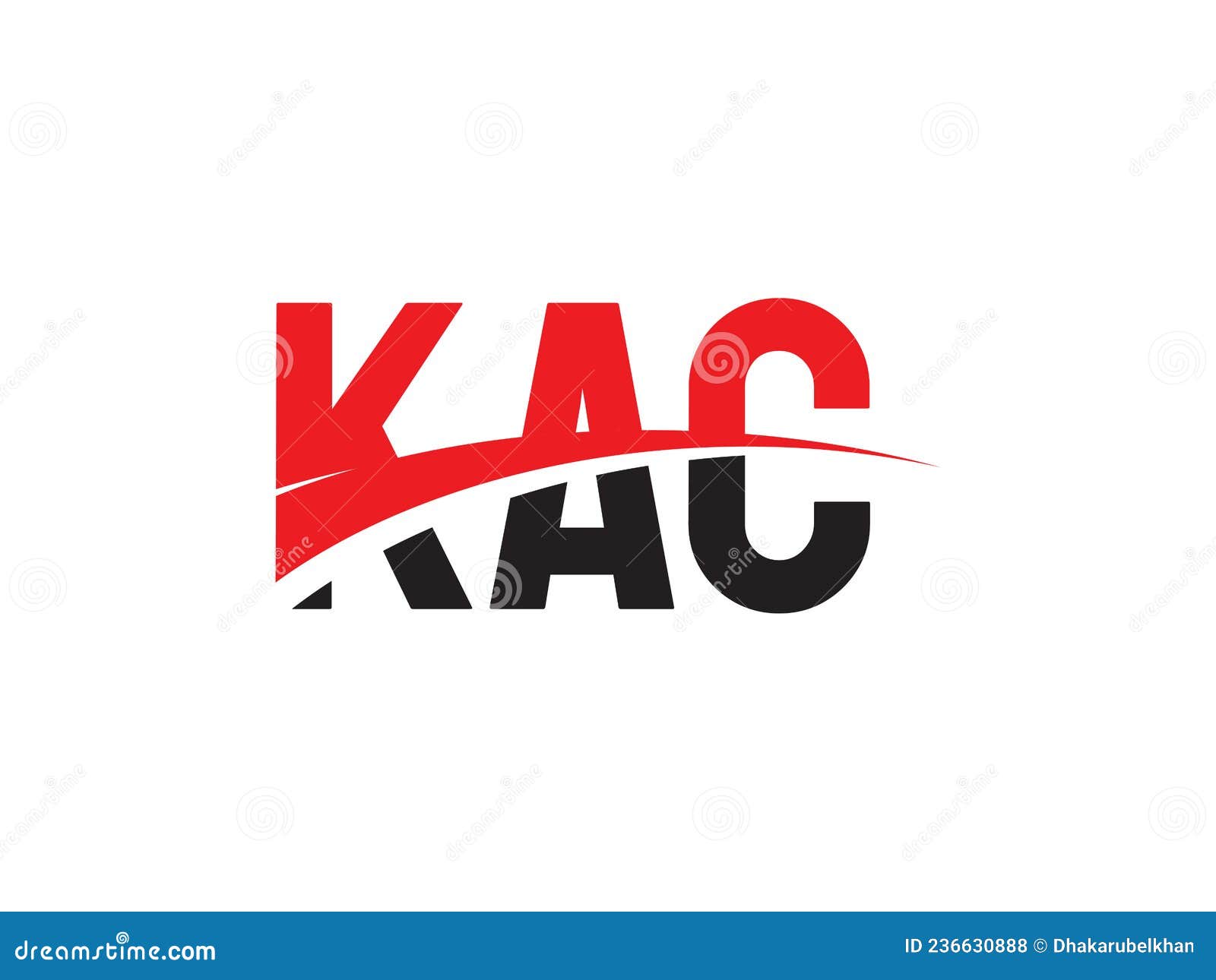 KAC Letter Initial Logo Design Vector Illustration Stock Vector ...