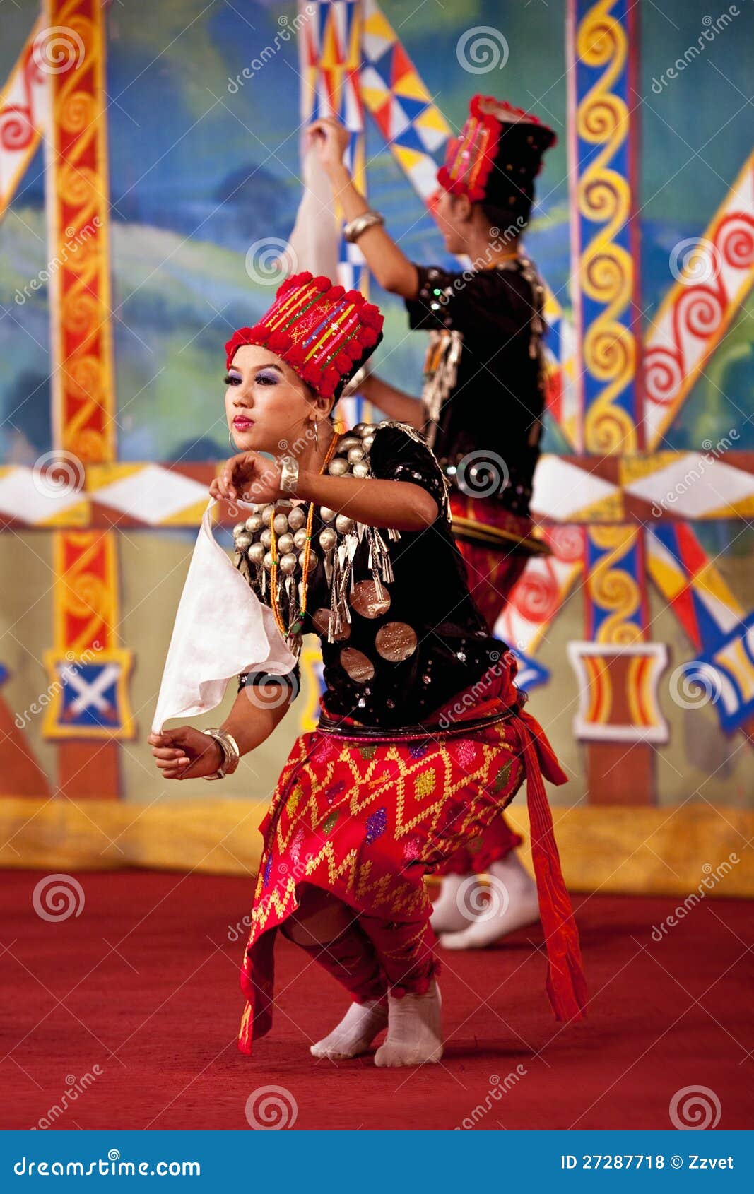 Kachin Folk Dance editorial stock photo. Image of emotion - 27287718
