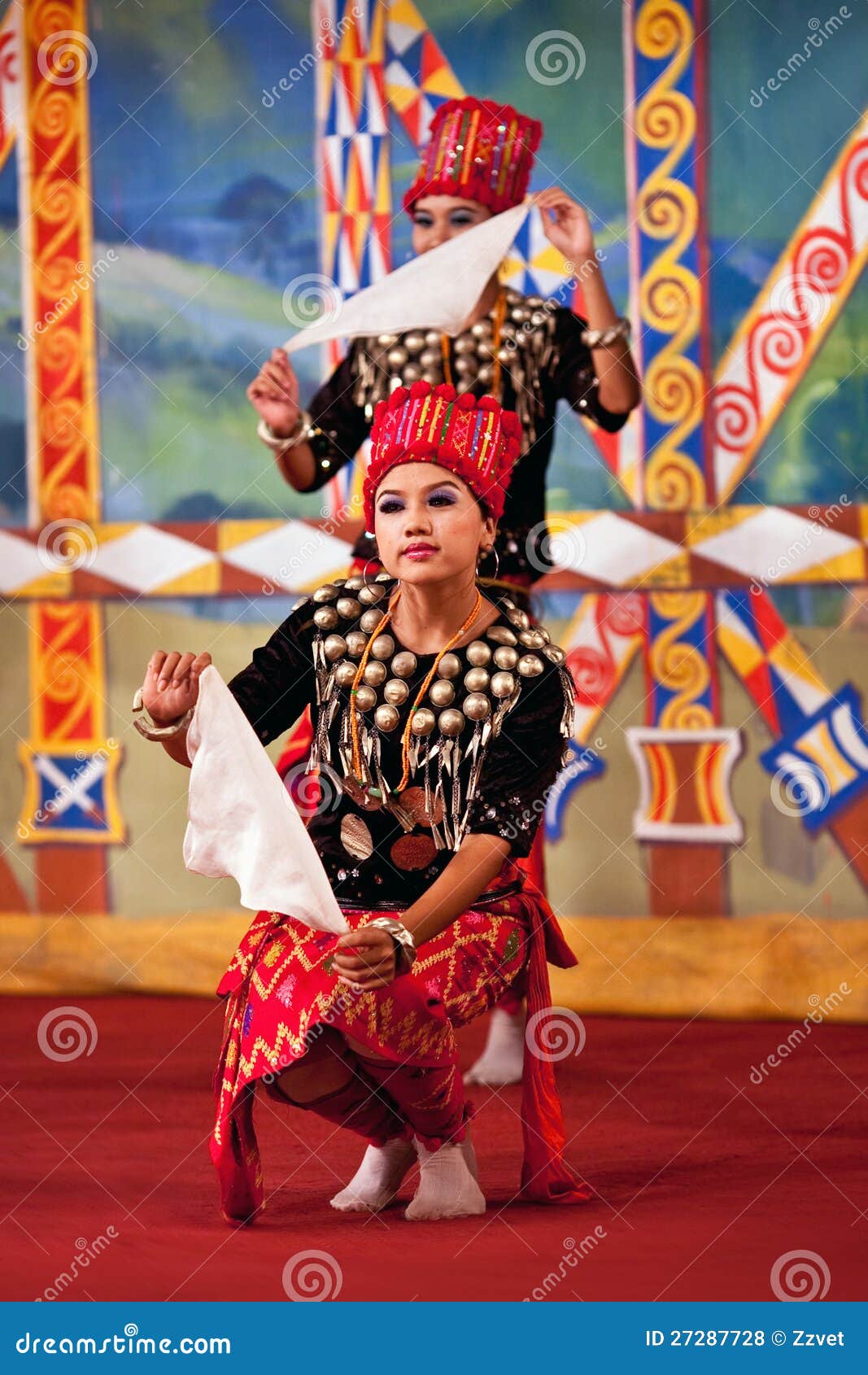 Kachin Folk Dance editorial stock photo. Image of hall - 27287728