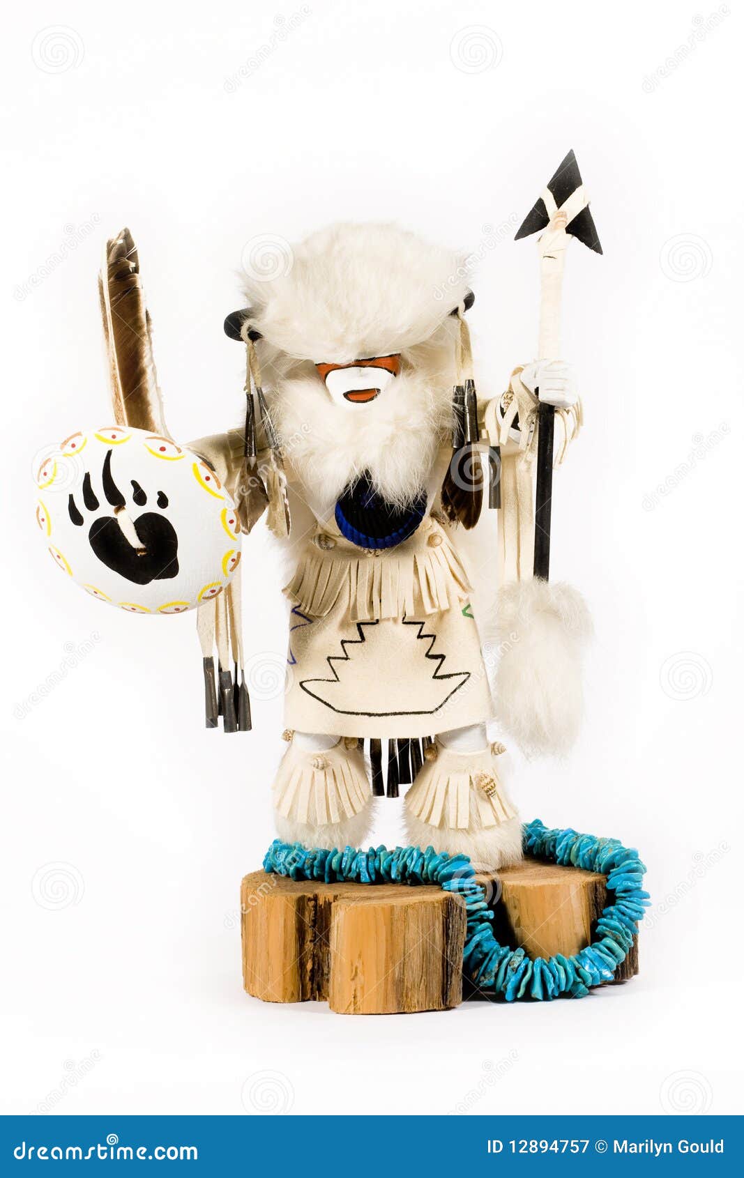 Spiritual Protector Statue From Wood In Buddhist Pagoda. Wooden Statue ...