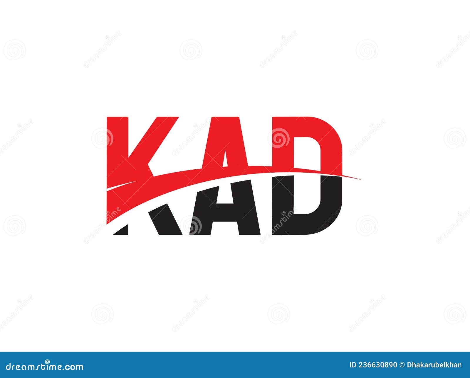 KAD Letter Initial Logo Design Vector Illustration Stock Vector ...
