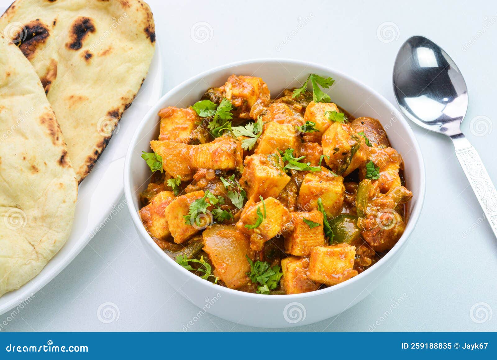Kadai Paneer indian dish stock image. Image of served - 259188835